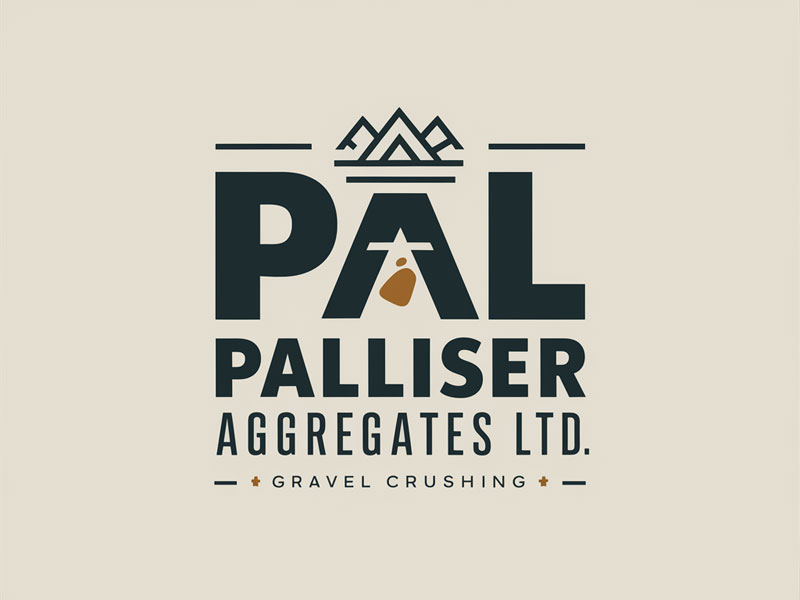 Masculine, Serious, Construction Logo Design for Palliser Aggregates ...