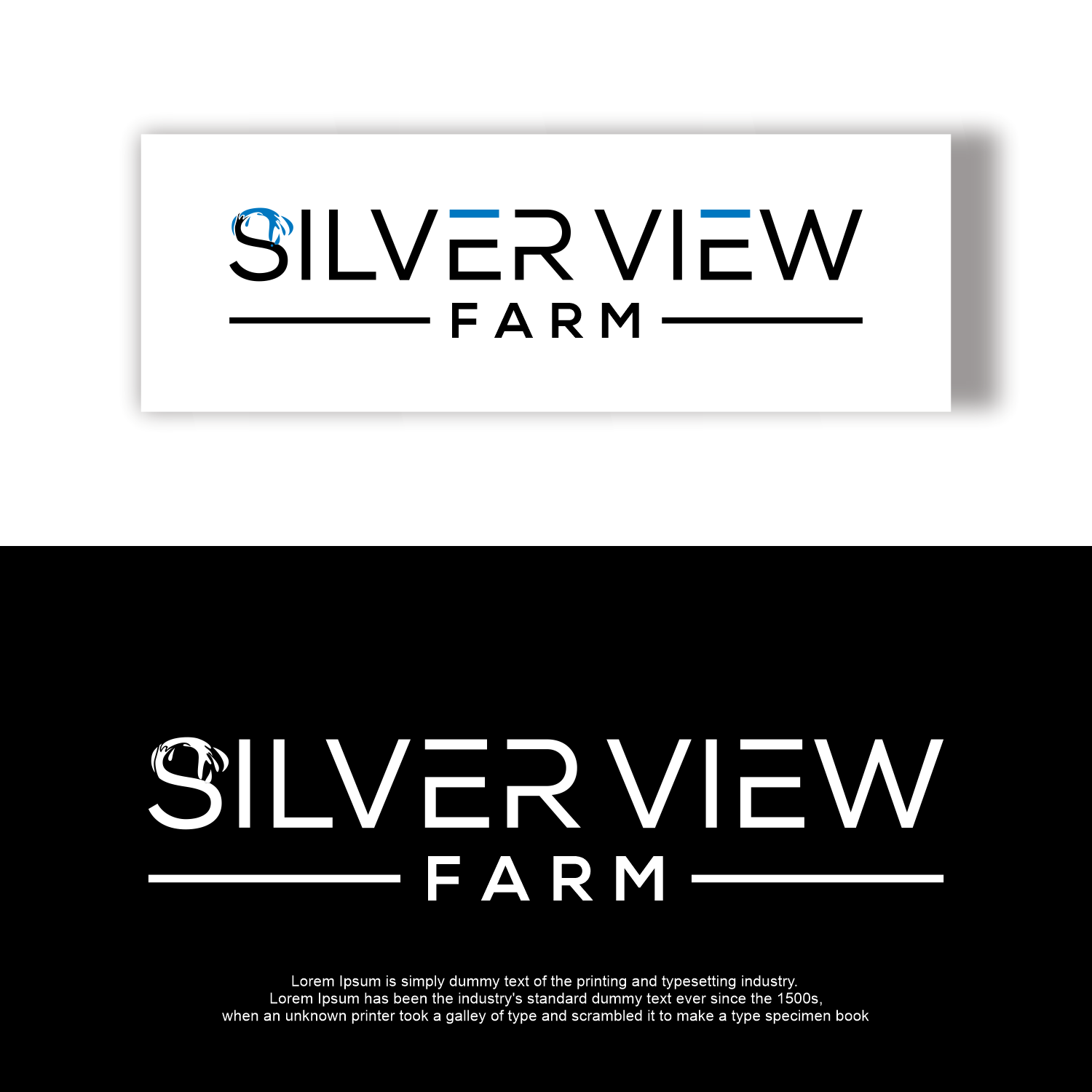 Elegant, Playful Logo Design for Silver View Farm, see description for ...