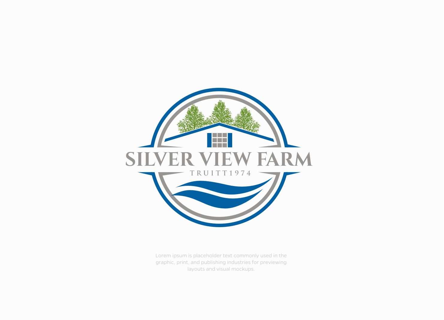 Elegant, Playful Logo Design for Silver View Farm, see description for ...