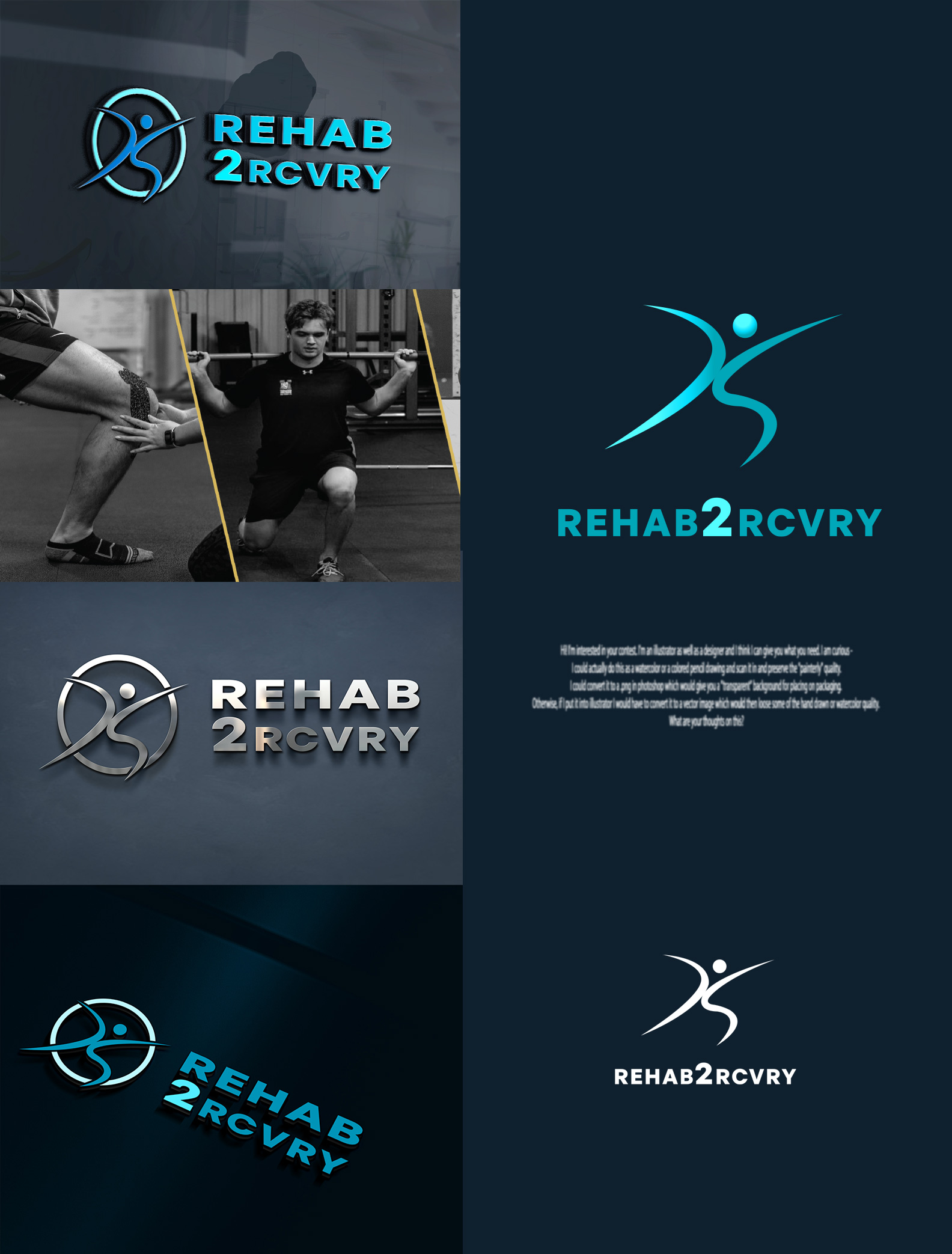 Elegant, Playful, sport and injury rehabilitation Logo Design for ...