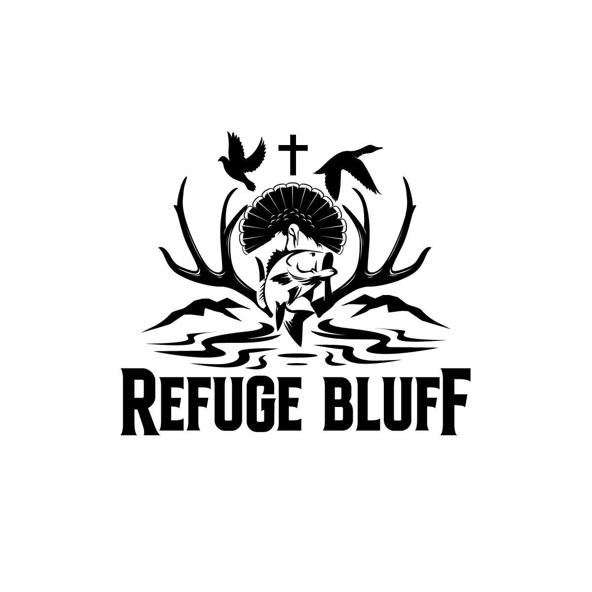Conservative, Serious, Wildlife/ Hunting Resort Logo Design for Refuge ...