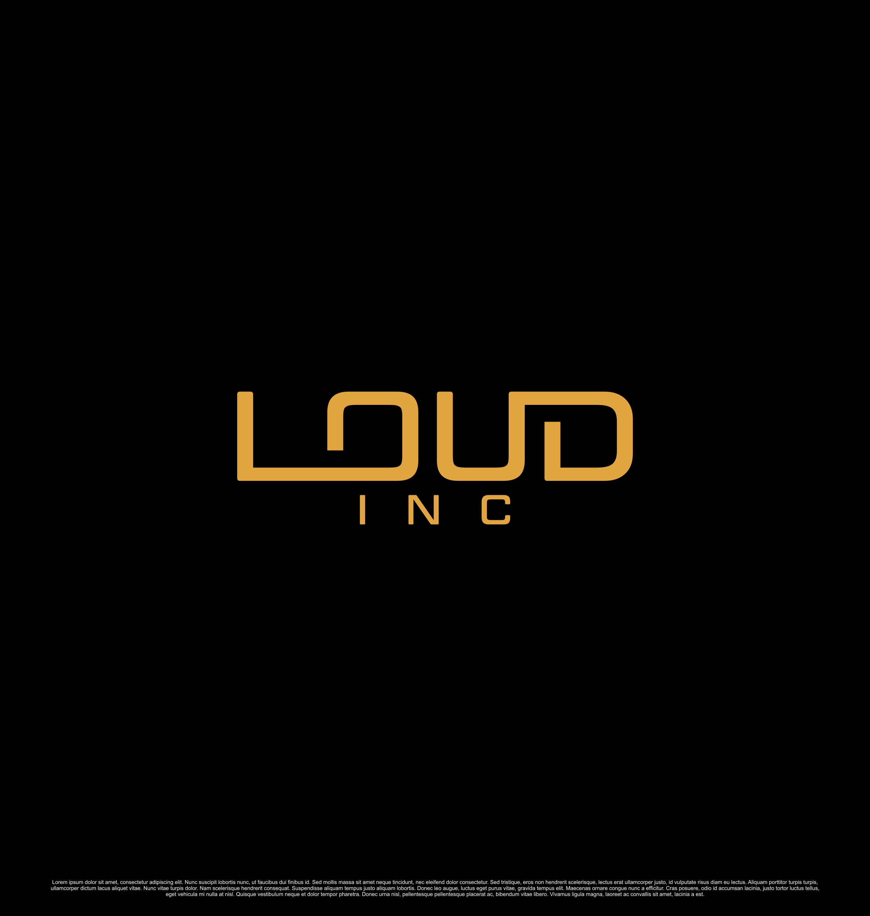 Elegant, Playful Logo Design for LOUD Inc by saesean | Design #32724223