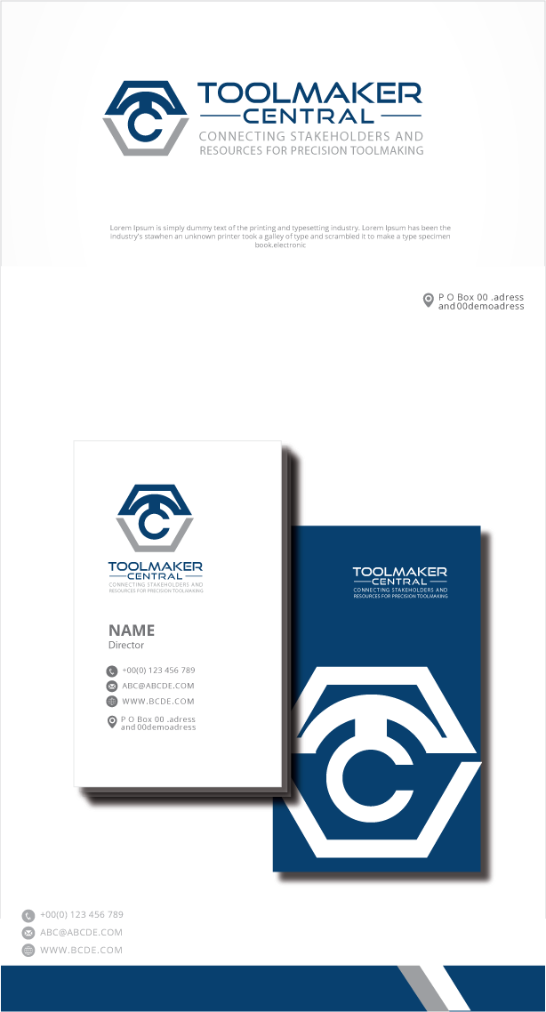 Logo Design for Toolmaker Central by zebronicgraphic | Design #32738278