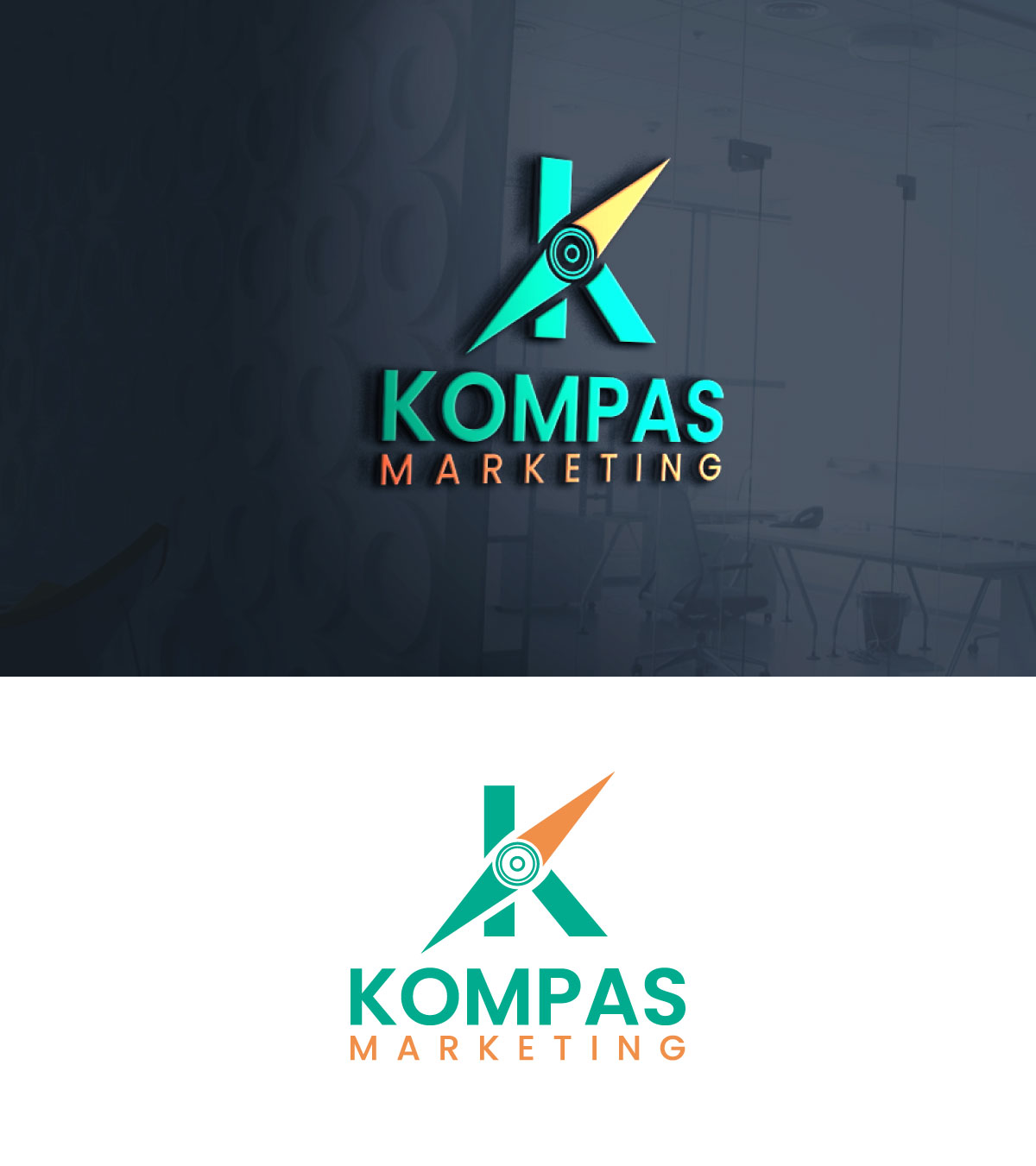 Professional, Bold, Digital marketing Logo Design for Kompas Marketing ...