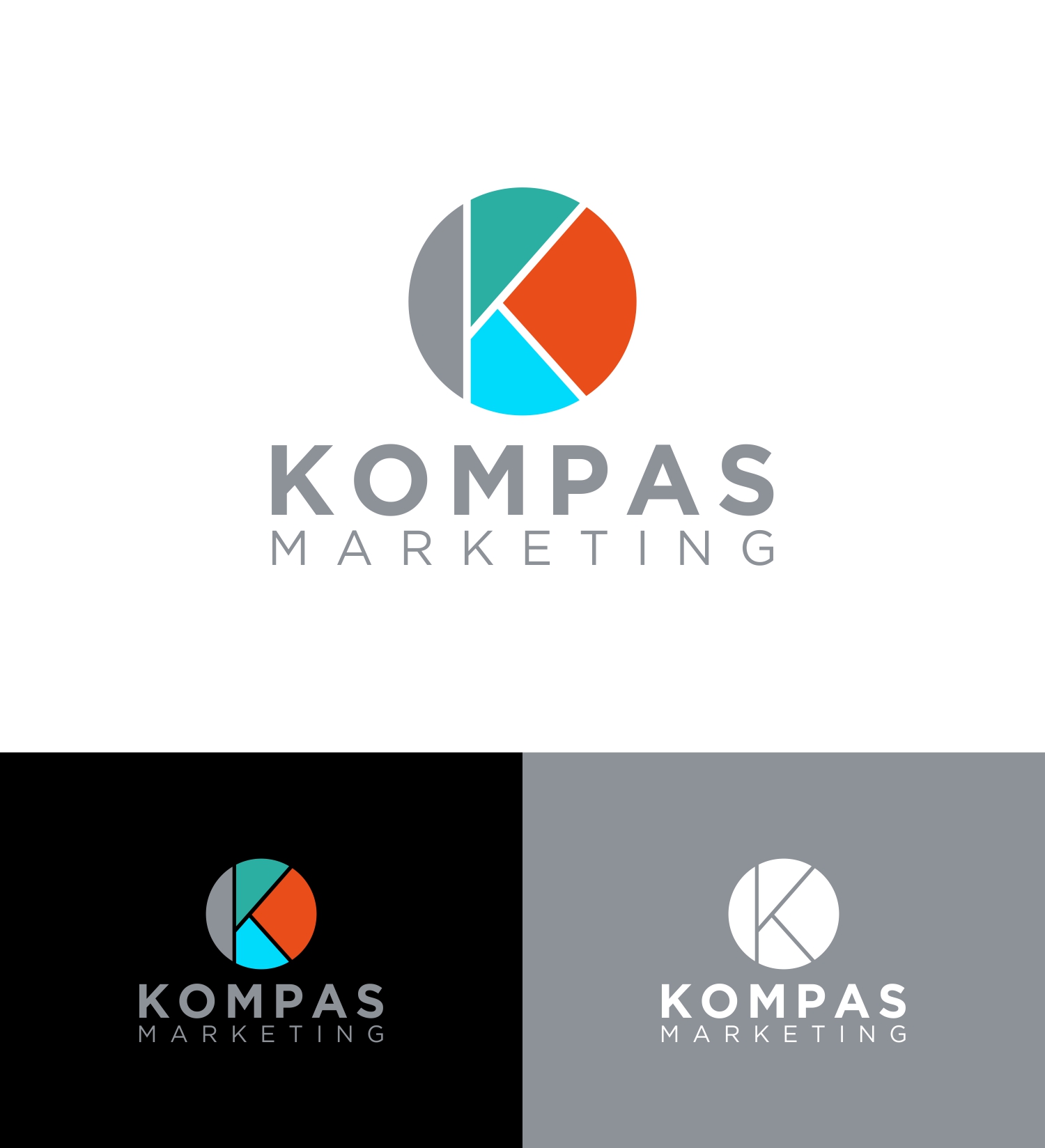 Professional, Bold, Digital marketing Logo Design for Kompas Marketing ...
