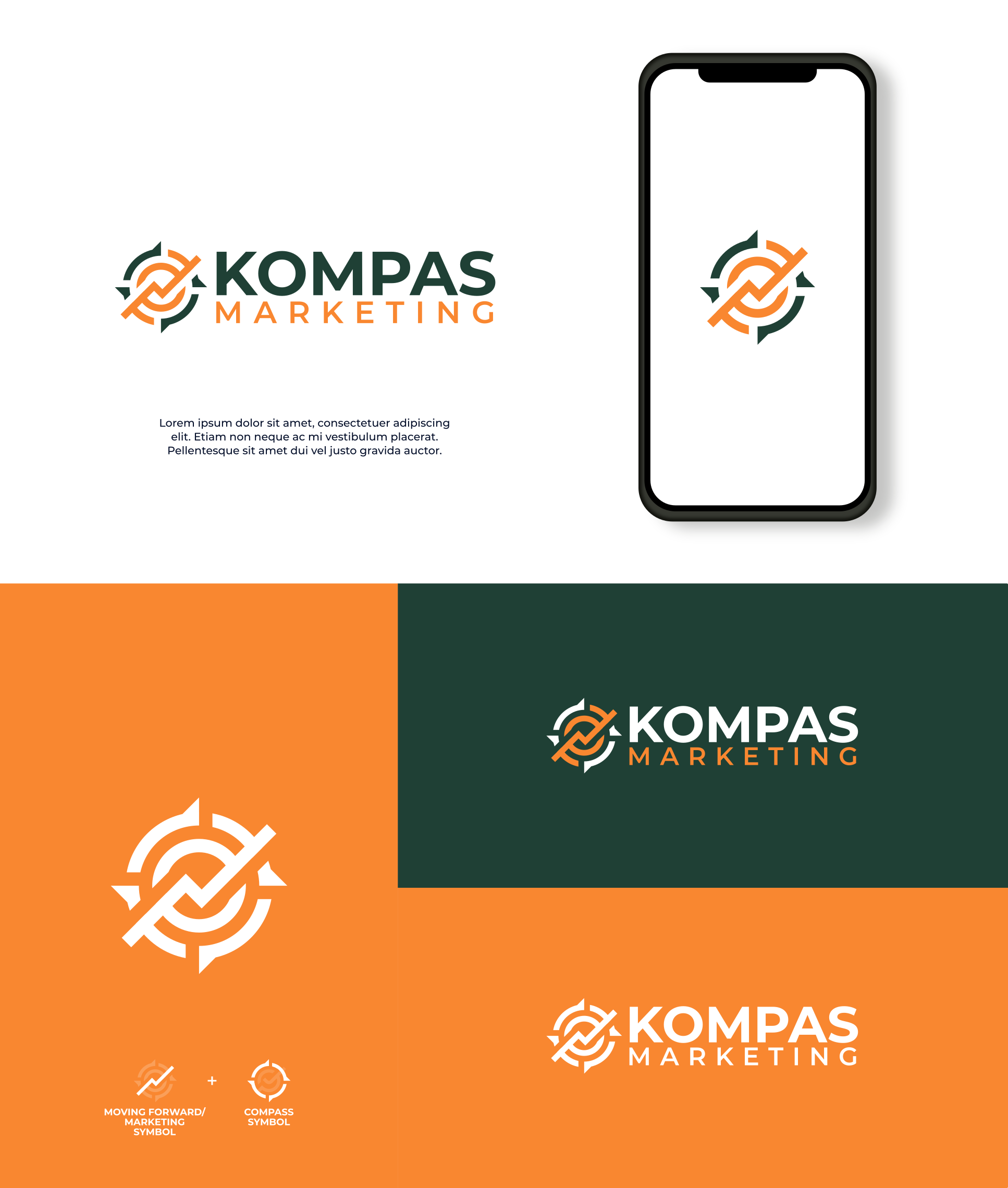 Professional, Bold, Digital marketing Logo Design for Kompas Marketing ...