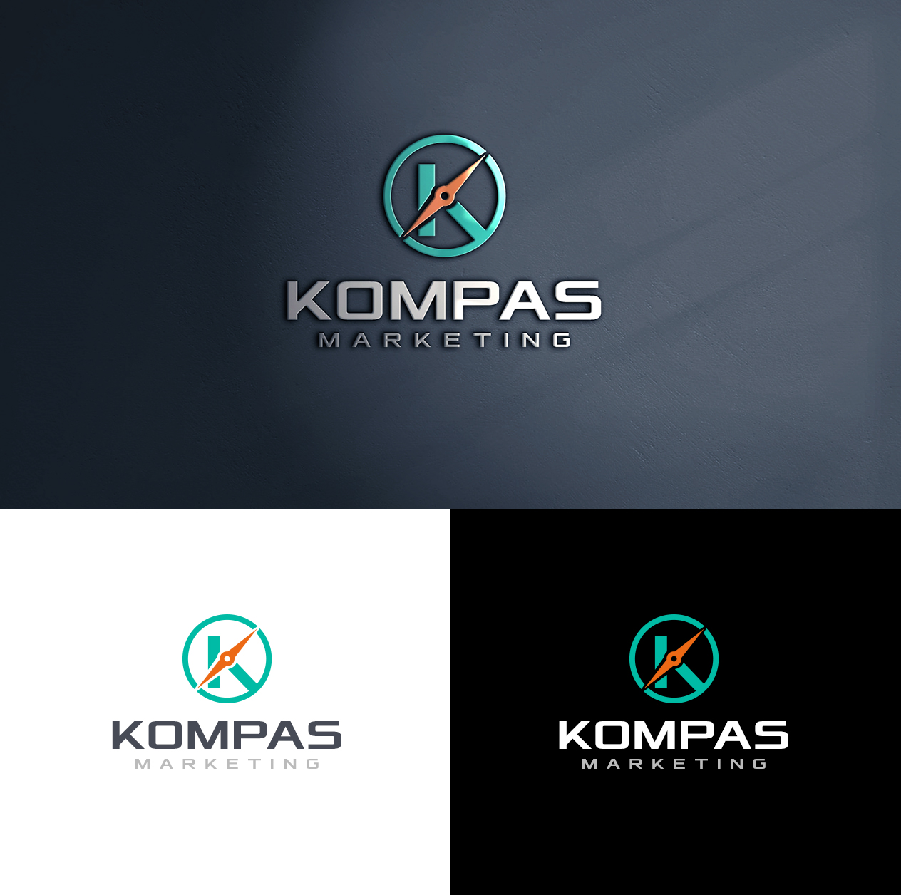 Professional, Bold, Digital marketing Logo Design for Kompas Marketing ...