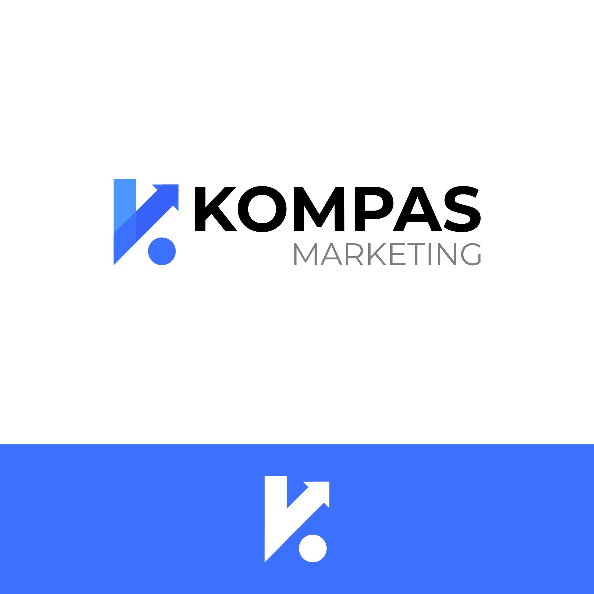 Professional, Bold, Digital marketing Logo Design for Kompas Marketing ...