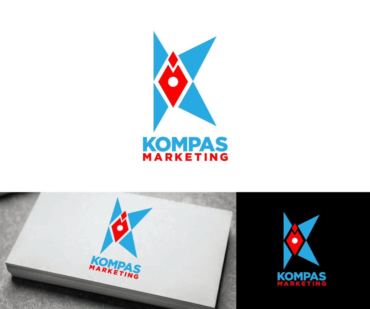 Professional, Bold, Digital marketing Logo Design for Kompas Marketing ...