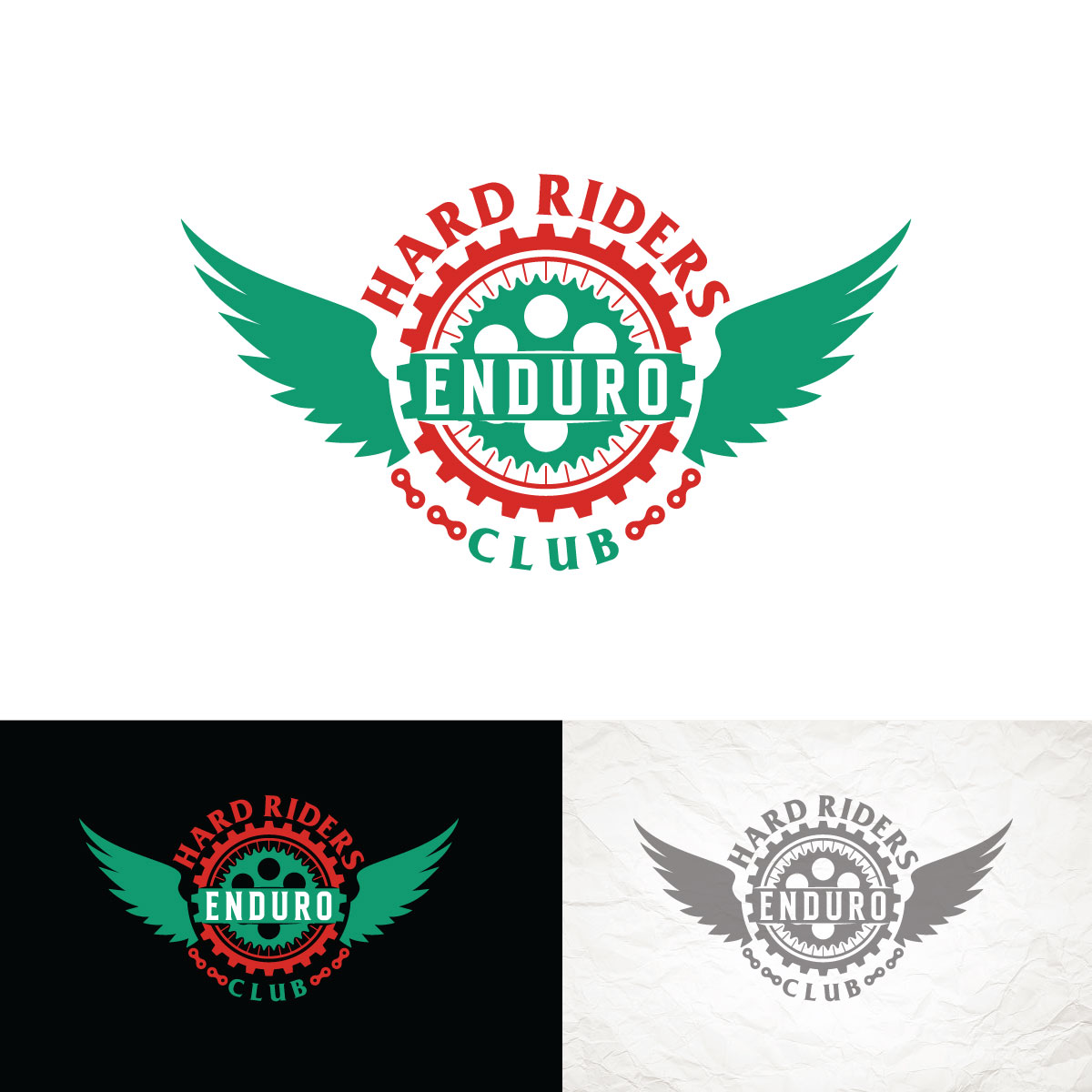 Masculine, Bold, motorcycling Logo Design for Hard Riders, ENDURO Club ...