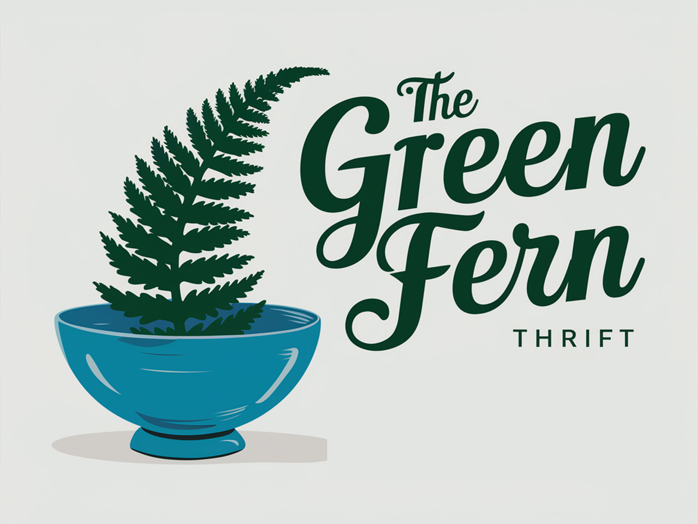 Elegant, Traditional, thrift store Logo Design for The Green Fern (top ...