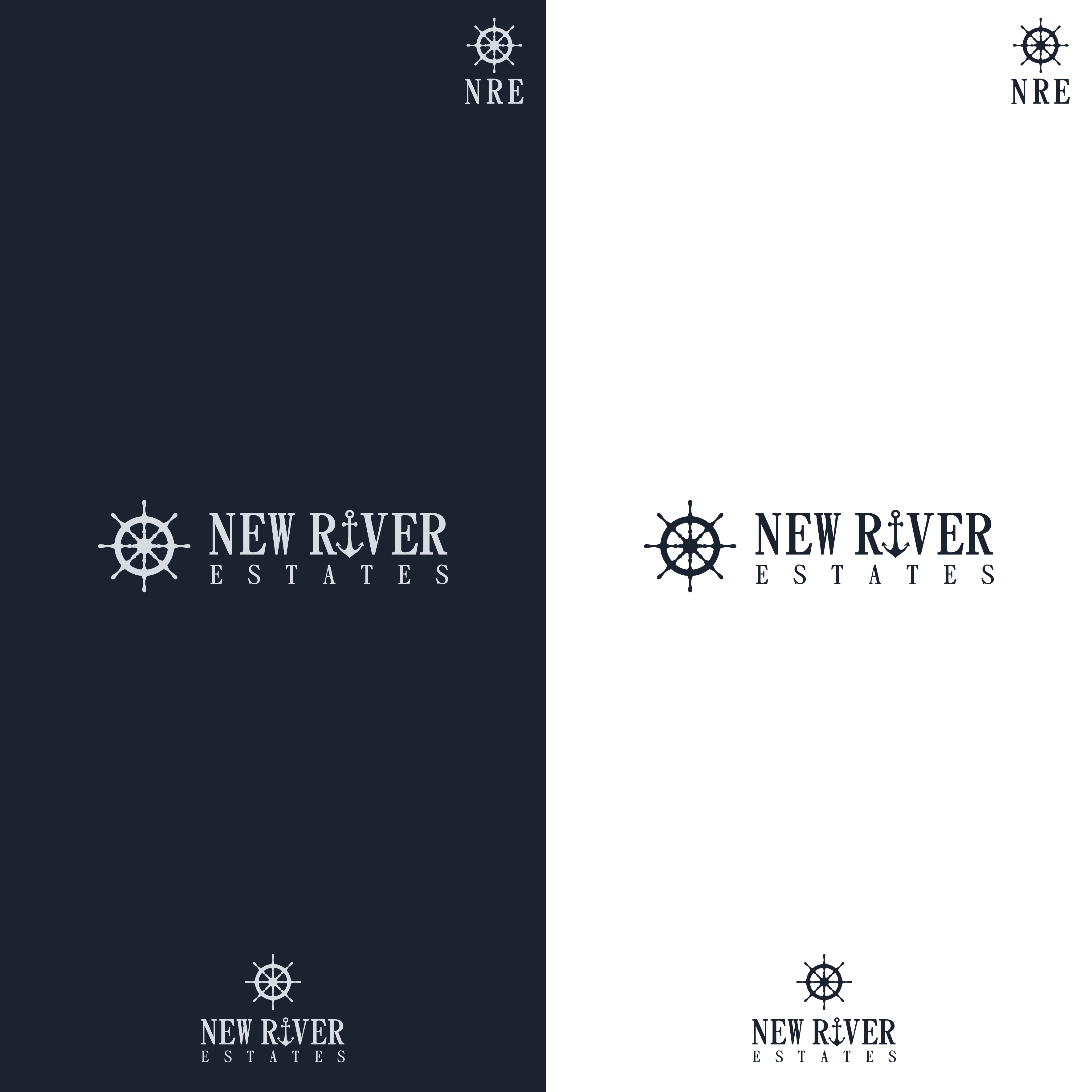Logo Design for NEW RIVER ESTATES by A10 | Design #32742557