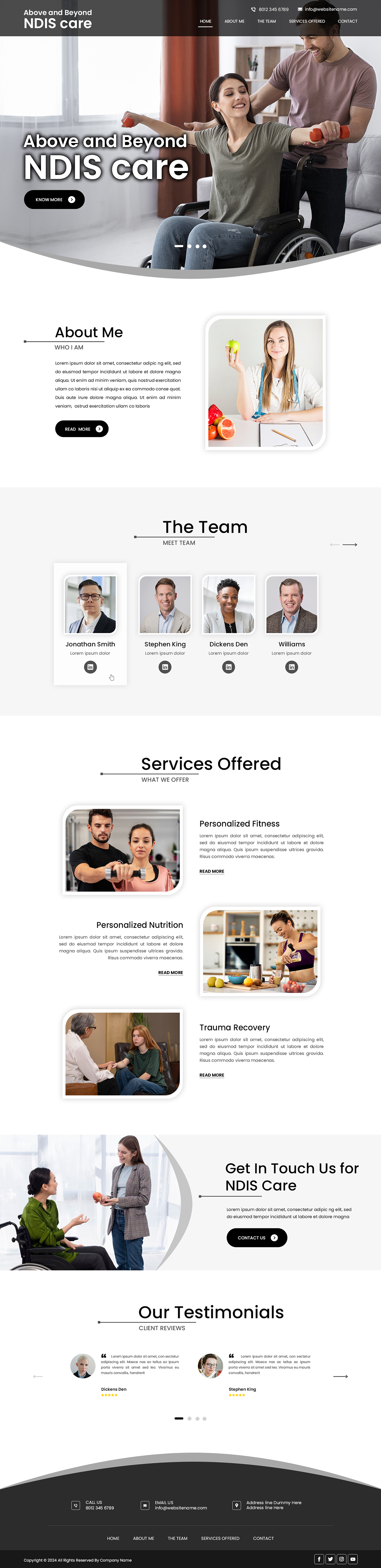 Elegant, Playful, Health social work Web Design for a Company by Creations Box 2015 | Design ...