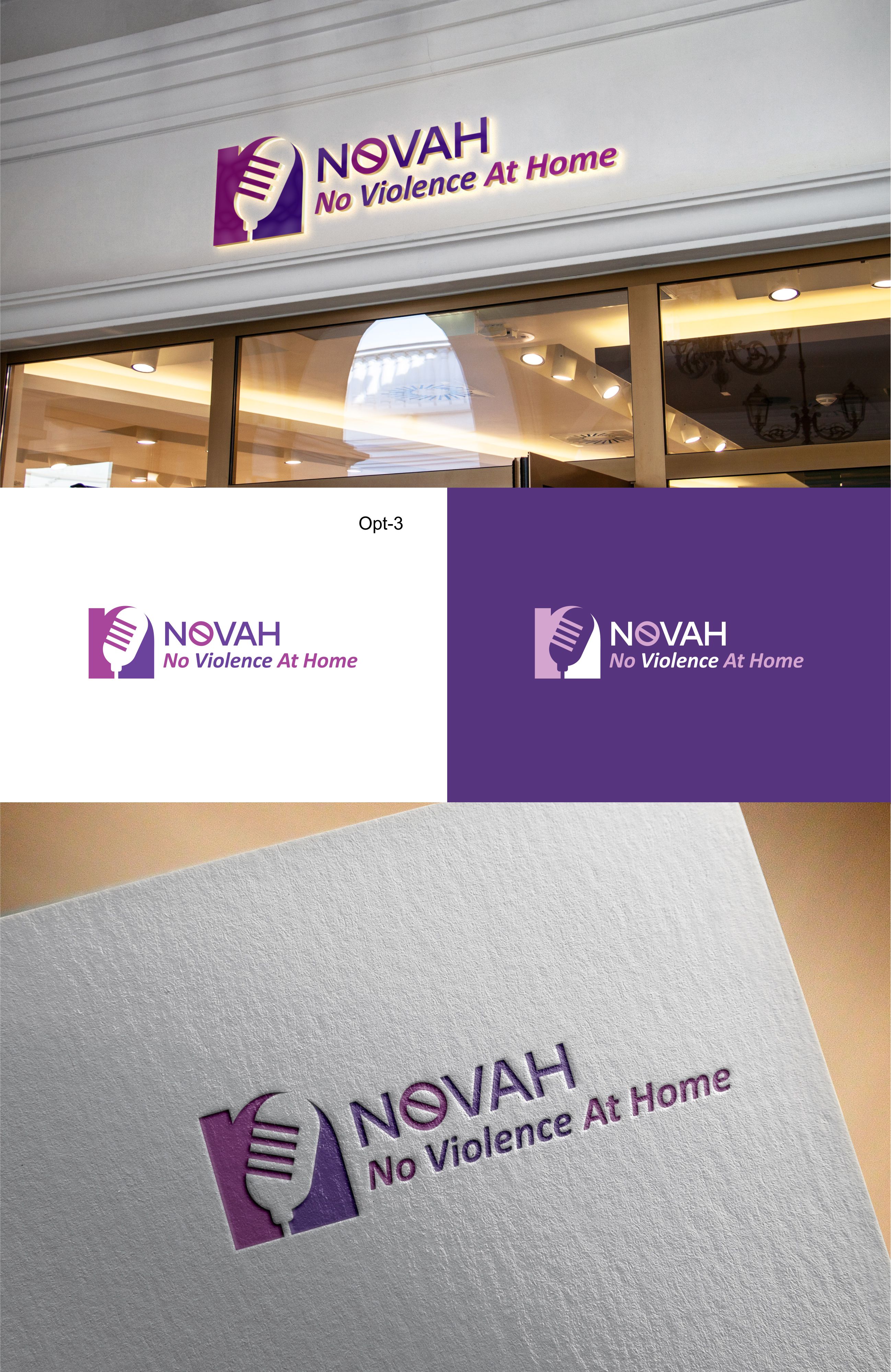 Serious, Modern Logo Design for Novah - tagline: No Violence At Home by ...