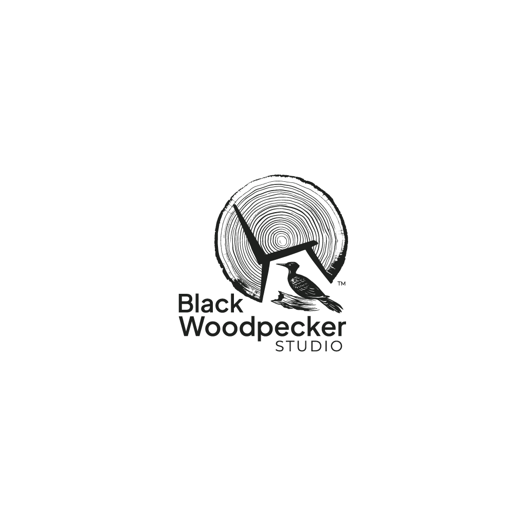 Logo Design for BlackWoodpecker Studio by Jerwin Intac | Design #32759053
