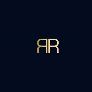A logo for a fashion brand with a Double R design (second R backwards ...