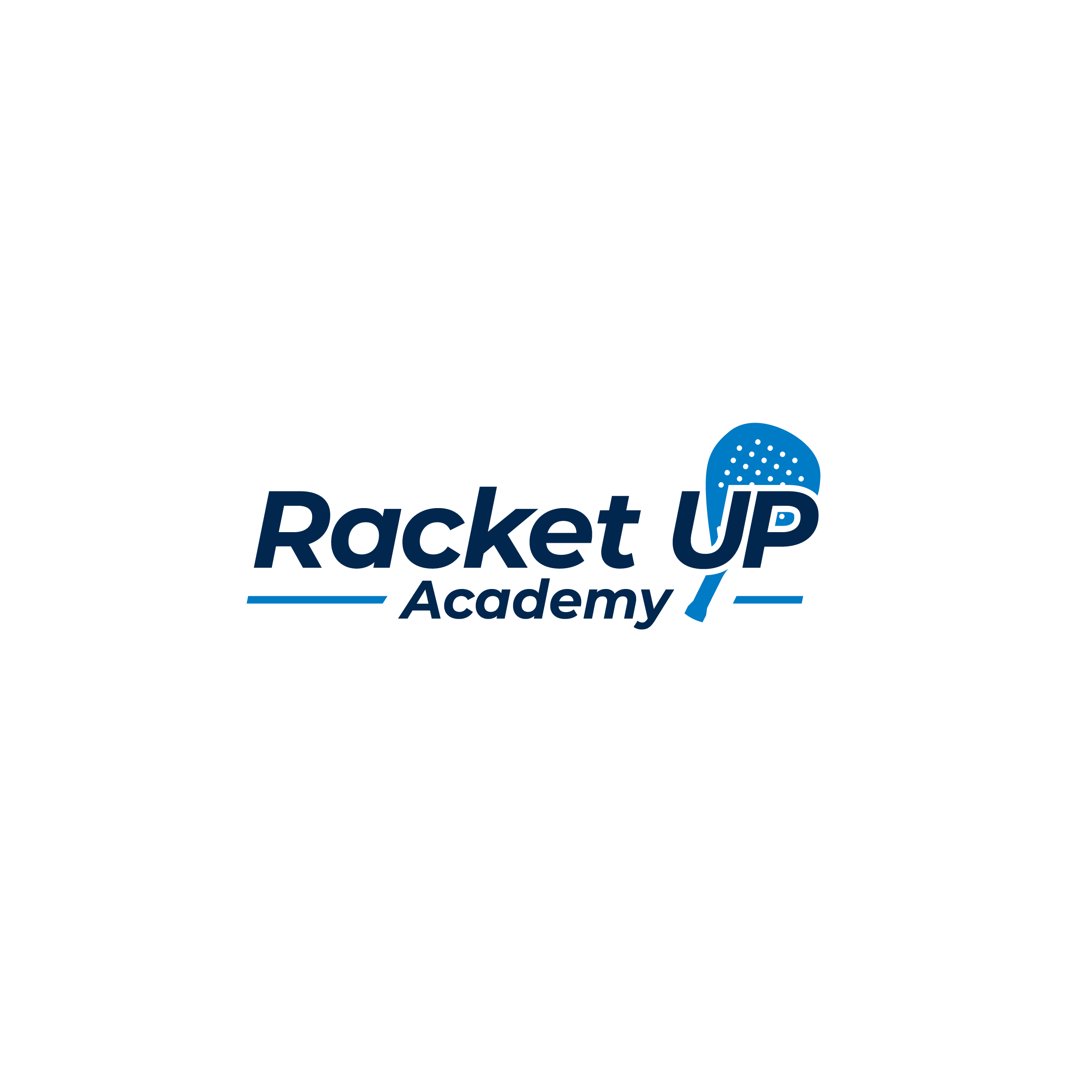 Modern, Elegant Logo Design for Racket UP (in smaller letters under ...