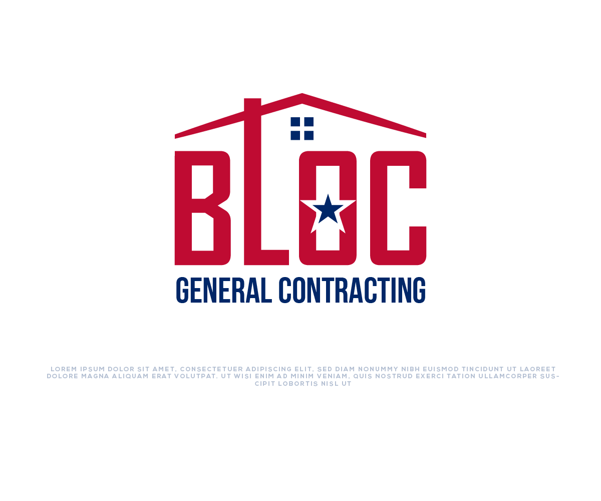 Elegant, Playful, Construction Logo Design for Bloc General Contracting ...