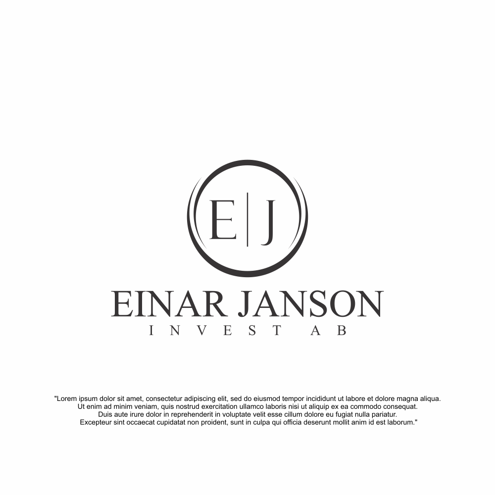 Logo Design for Einar Janson Invest AB by Celinedyah | Design #32777909