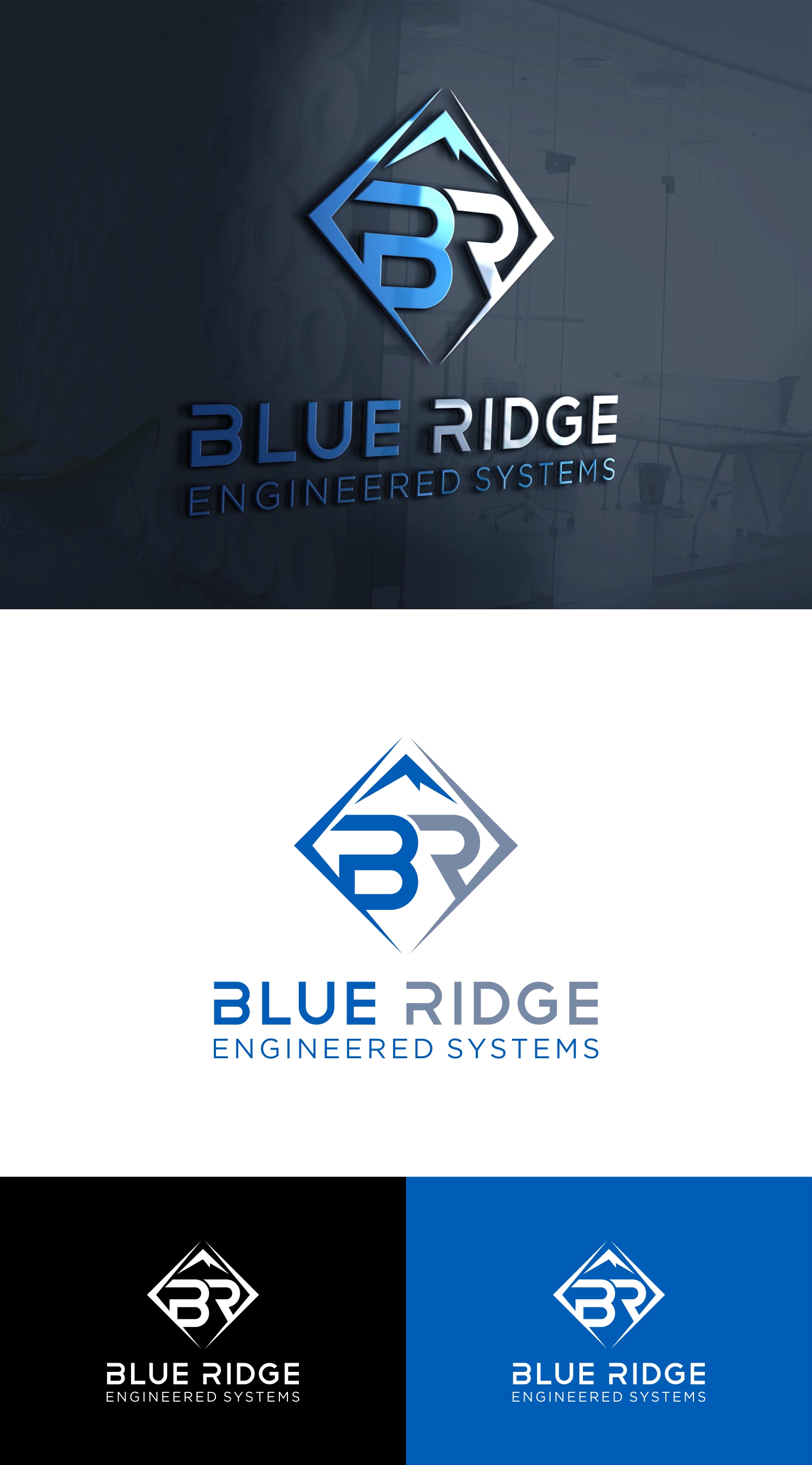 Elegant, Playful Logo Design for Blue Ridge Engineered Systems by ...