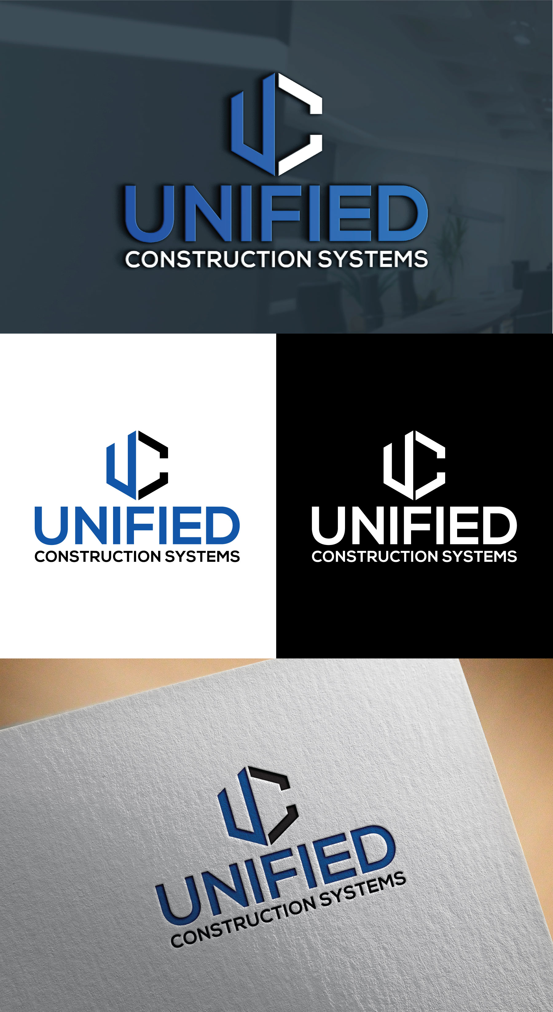 Professional, Serious, Construciton Logo Design for Unified ...
