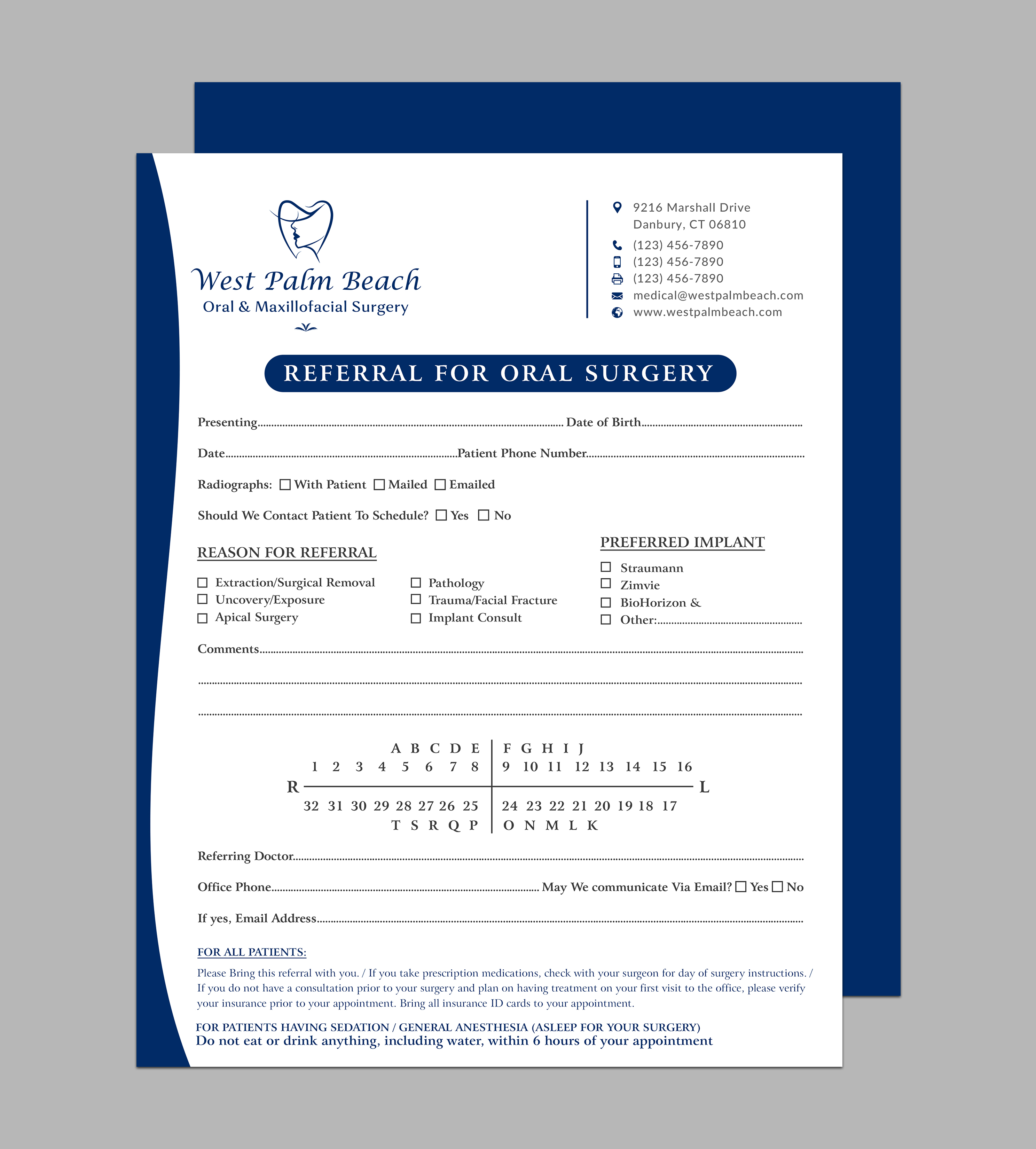 Elegant, Playful Stationery Design for West Palm Beach Oral and ...