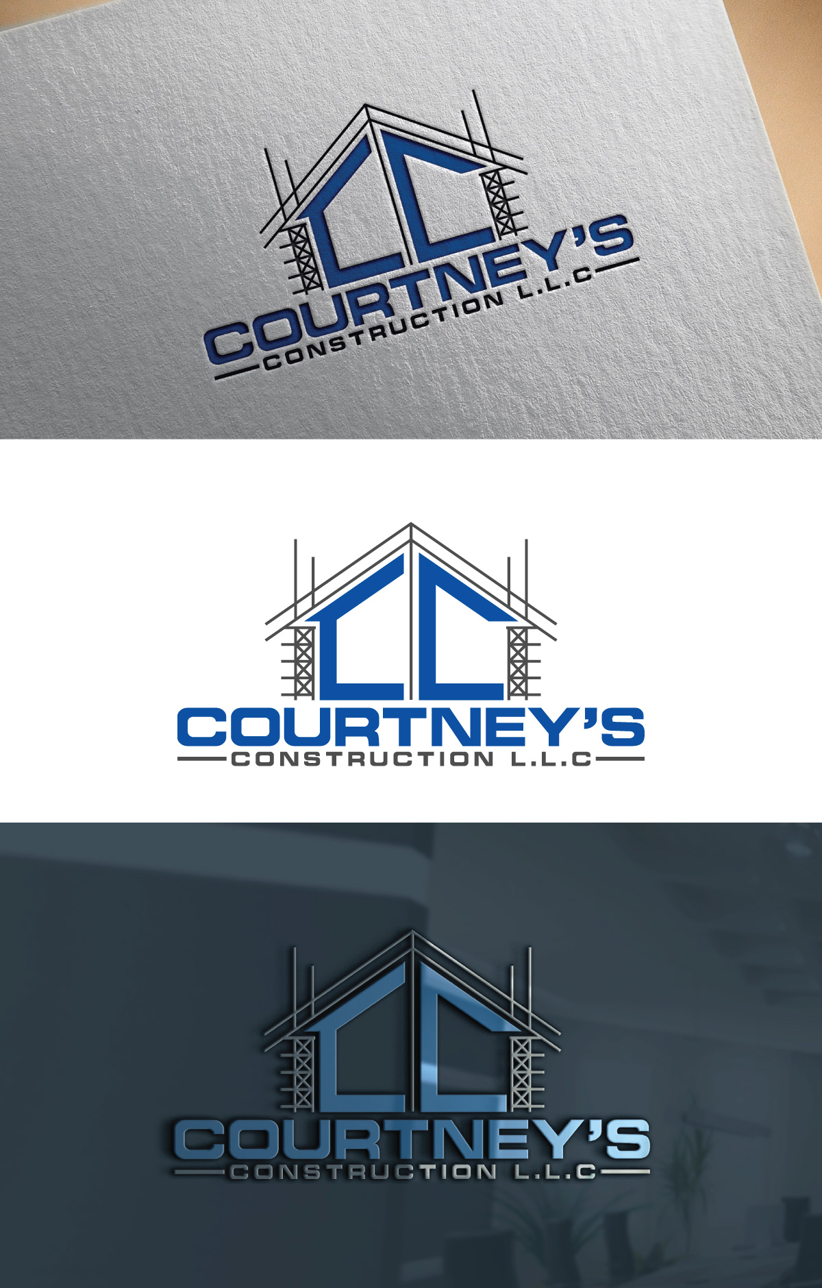 Serious, Modern, Construction Logo Design for Courtney’s Construction L ...