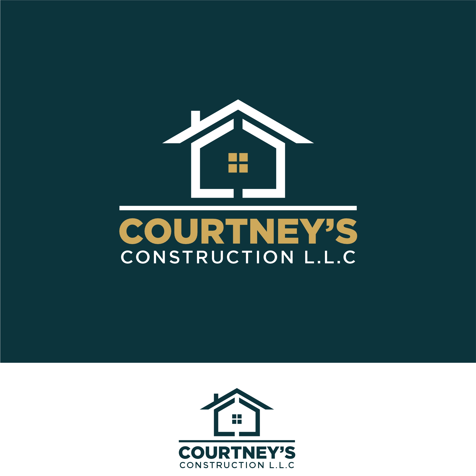 Serious, Modern, Construction Logo Design for Courtney’s Construction L ...