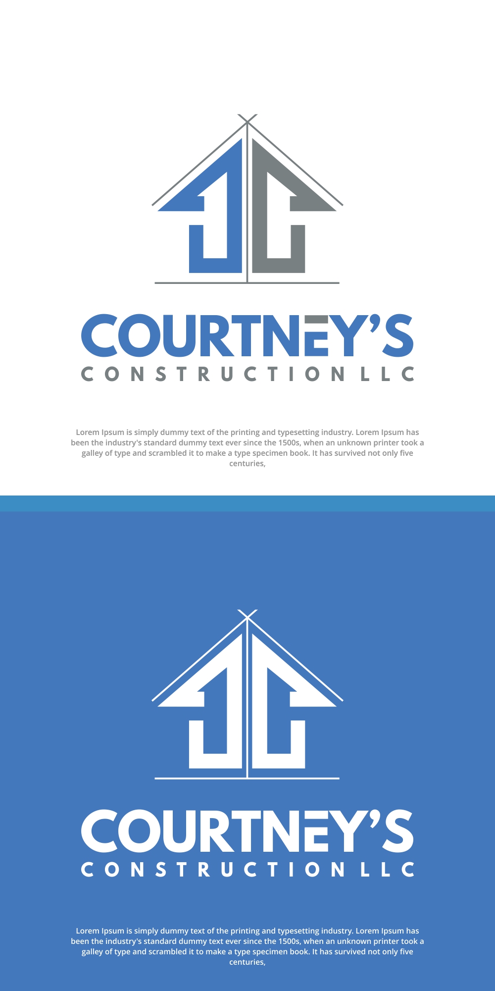 Serious, Modern, Construction Logo Design for Courtney’s Construction L ...