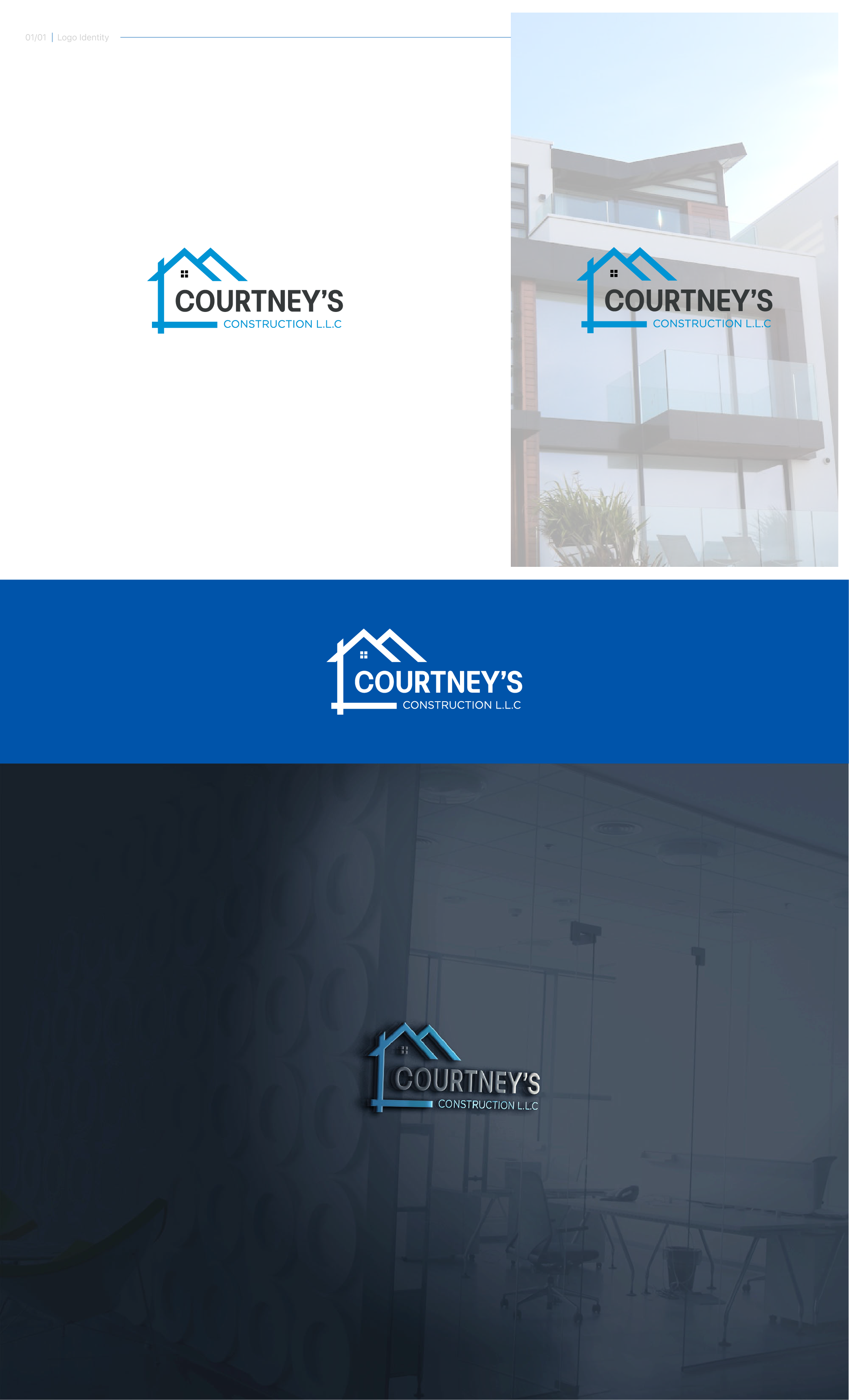 Serious, Modern, Construction Logo Design for Courtney’s Construction L ...