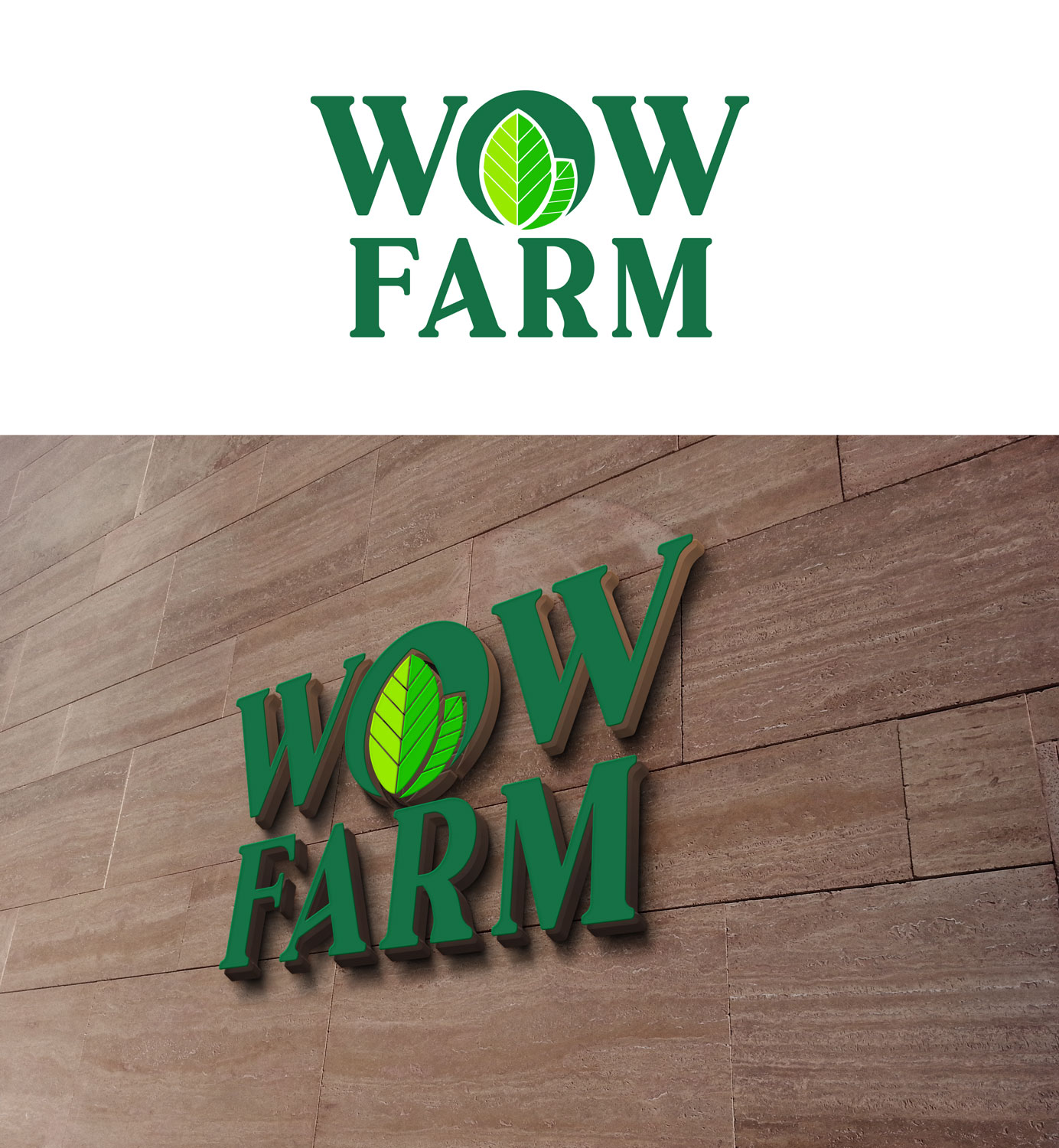 Modern, Personable, E Commerce (online fruit shop) Logo Design for WOW Farm (or WOW FARM) by ...