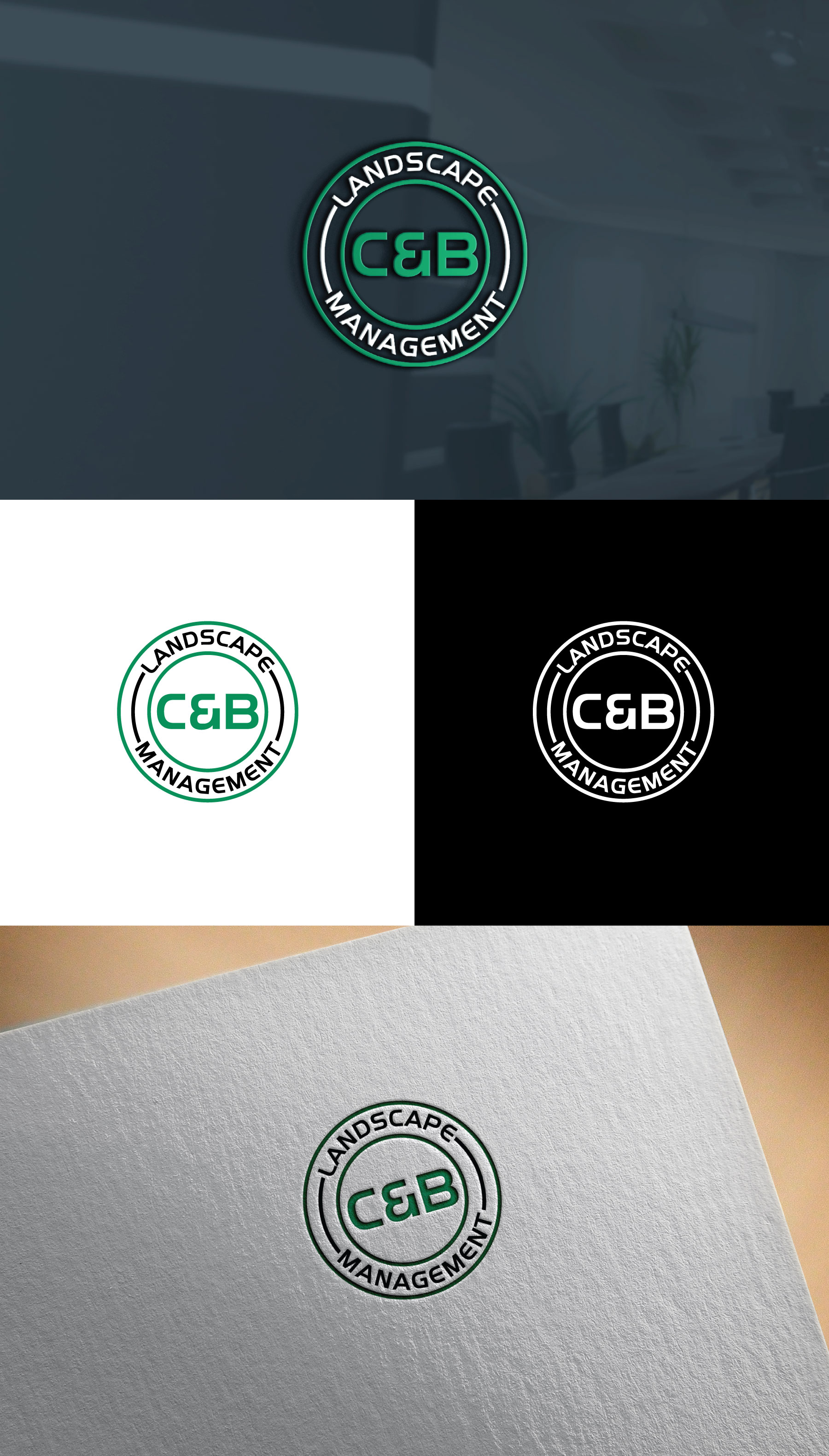 Modern, Bold, Landscaping and construction Logo Design for C&B ...