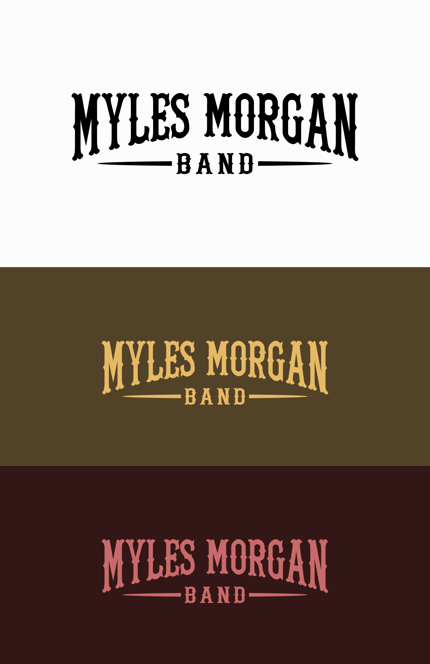 Masculine, Conservative, Music Logo Design for Myles Morgan Band by B8 ...