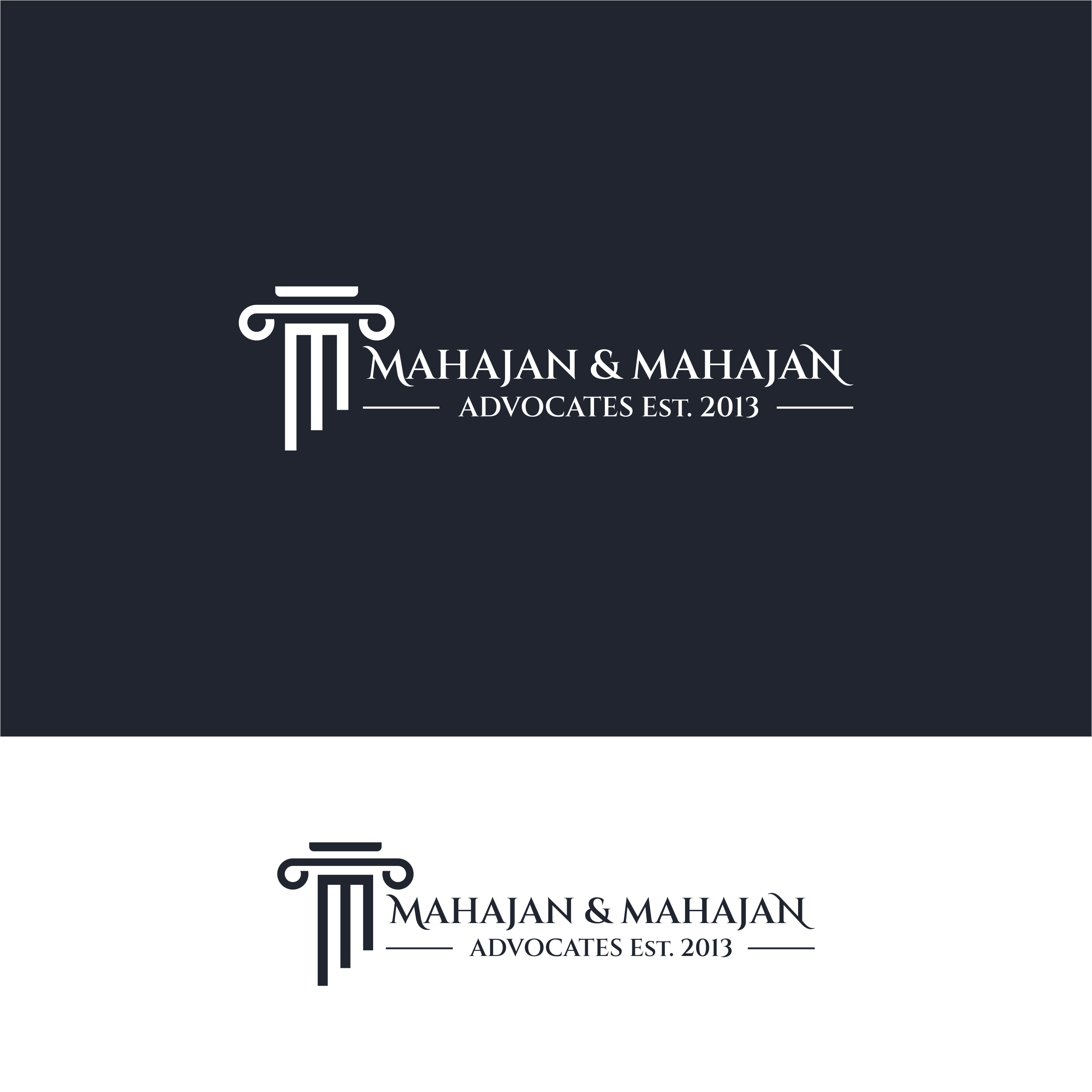Elegant, Playful, Legal Logo Design for Mahajan & Mahajan Advocates Est ...