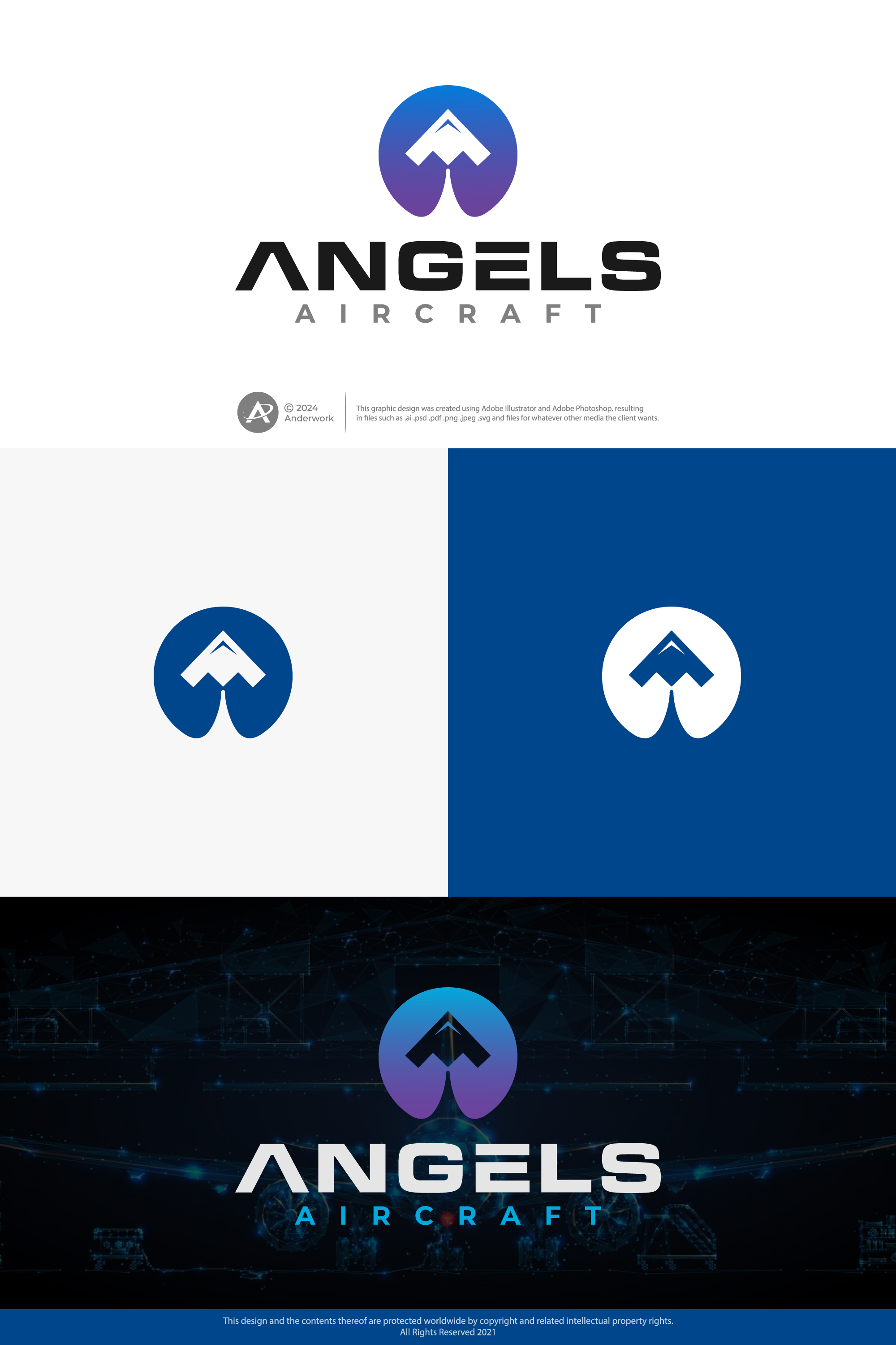 Professional, Modern, Aerospace/ space Logo Design for Angels Aircraft ...