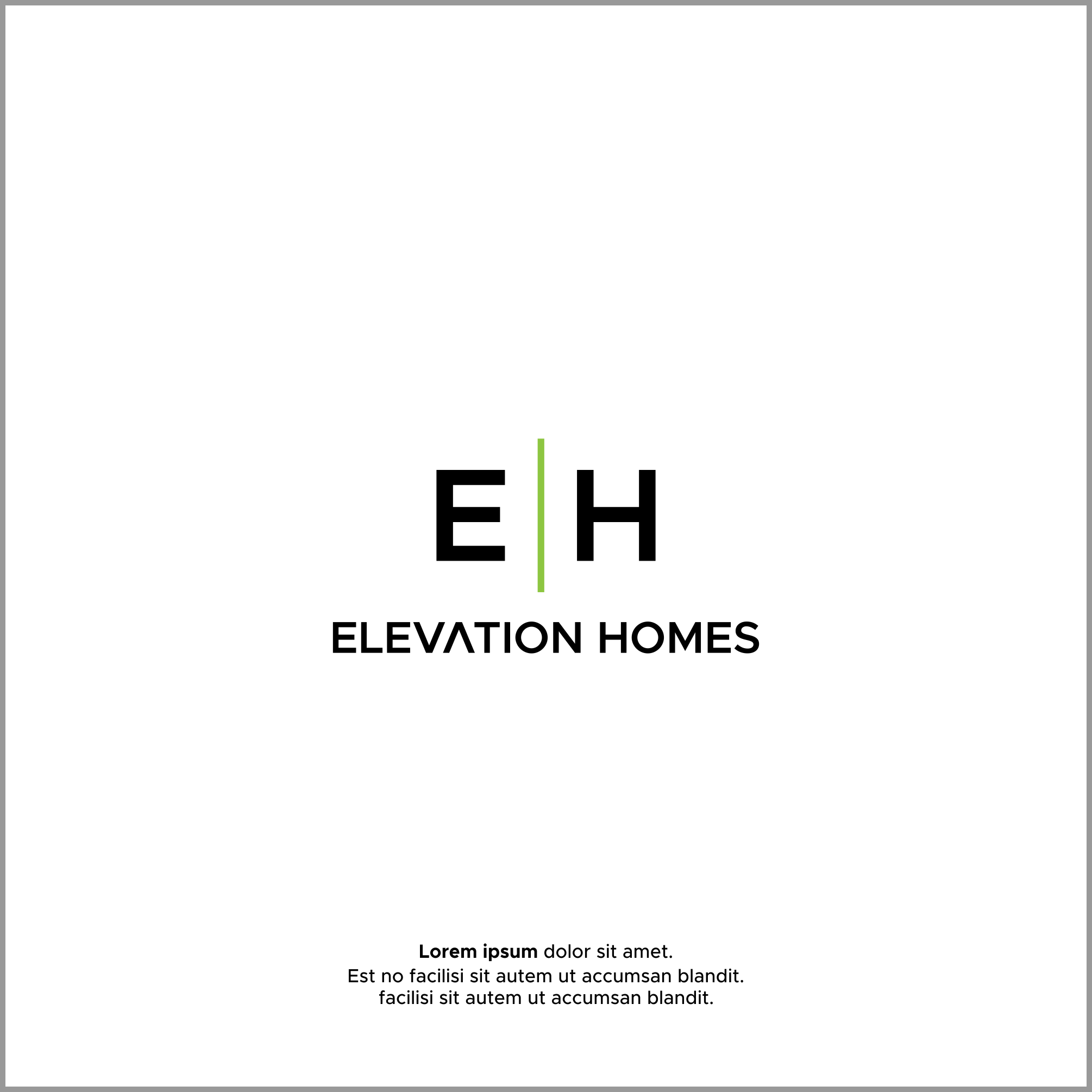 Elegant, Playful Logo Design for Elevation Homes by Gethuk_Studio ...