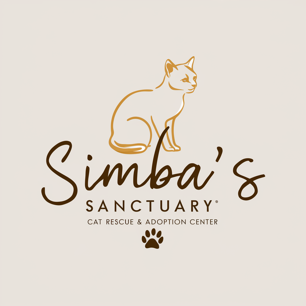 Logo Design for Simba's Sanctuary Cat rescue & adoption by AMBStudio ...