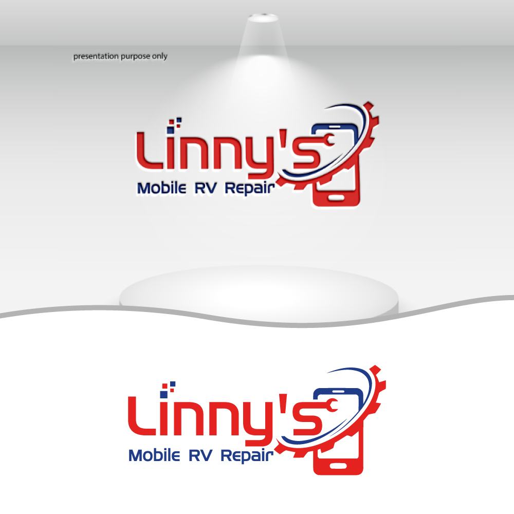 Bold, Masculine, RV Logo Design for LINNY'S MOBILE RV REPAIR by Mk ...