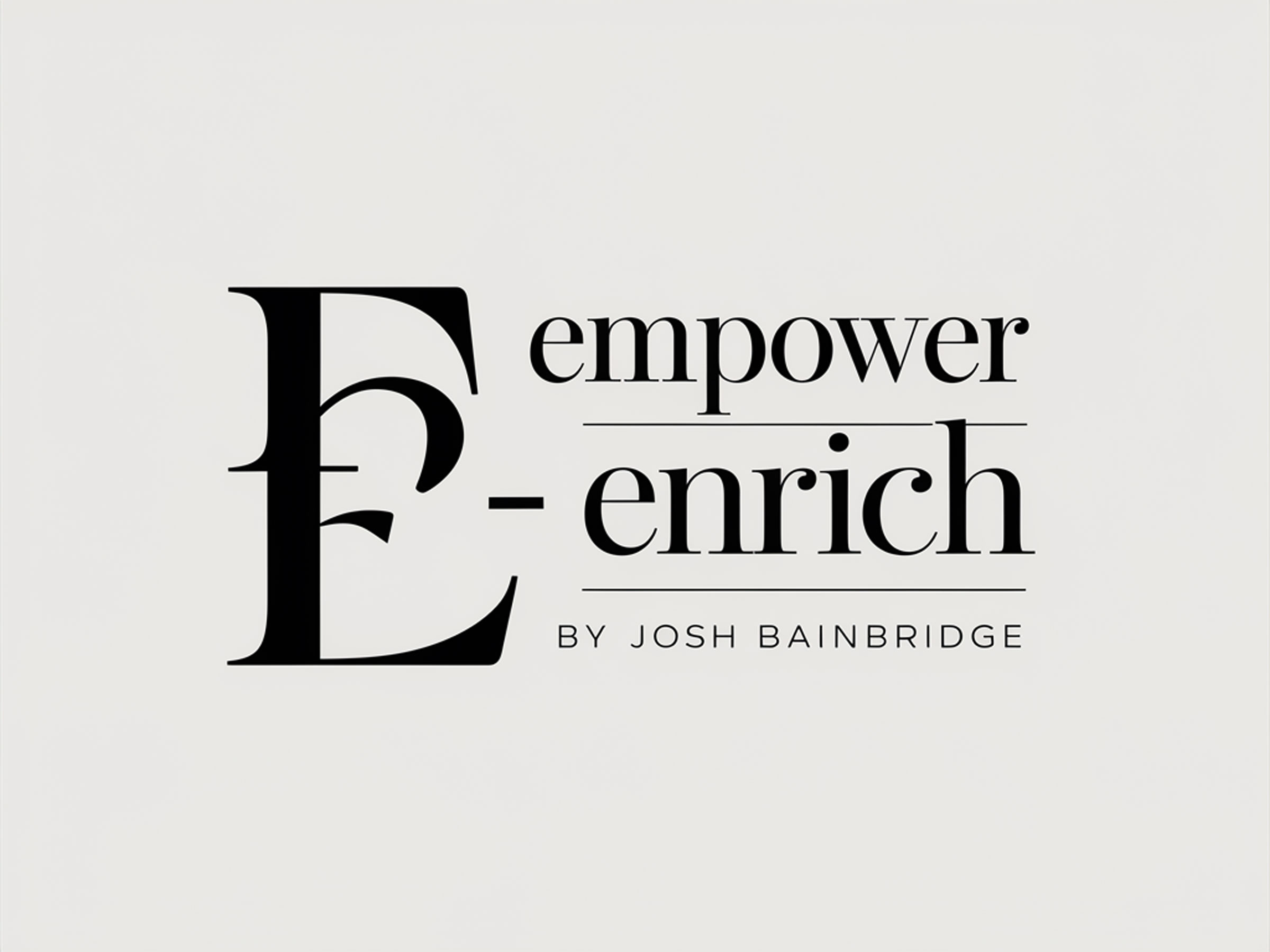 Logo Design for Empower (and/&) Enrich - by Josh Bainbridge by ...