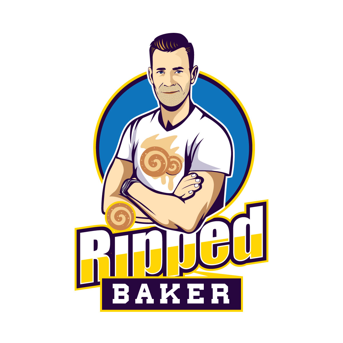 Logo Design for Ripped Baker by DesignFriday | Design #32830143