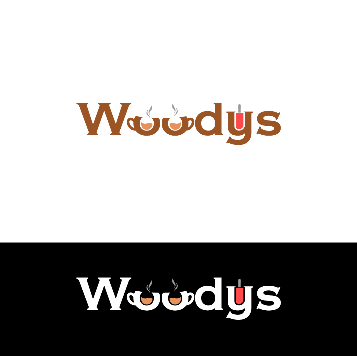 Colorful, Elegant, ice creme and coffee Logo Design for Woody’s by ...
