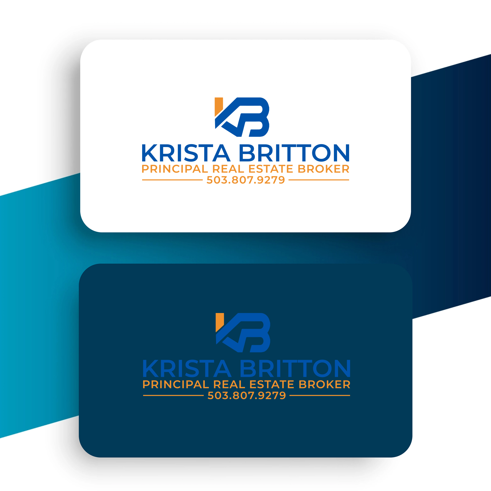 Logo Design for KRISTA BRITTON PRINCIPAL REAL ESTATE BROKER 503.807. ...