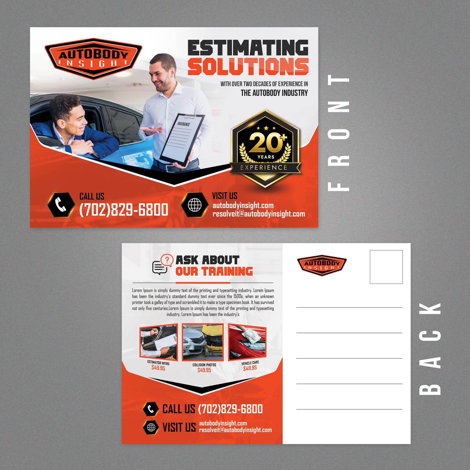 Professional, Serious, Autobody Flyer Design for Autobody Insight by ...