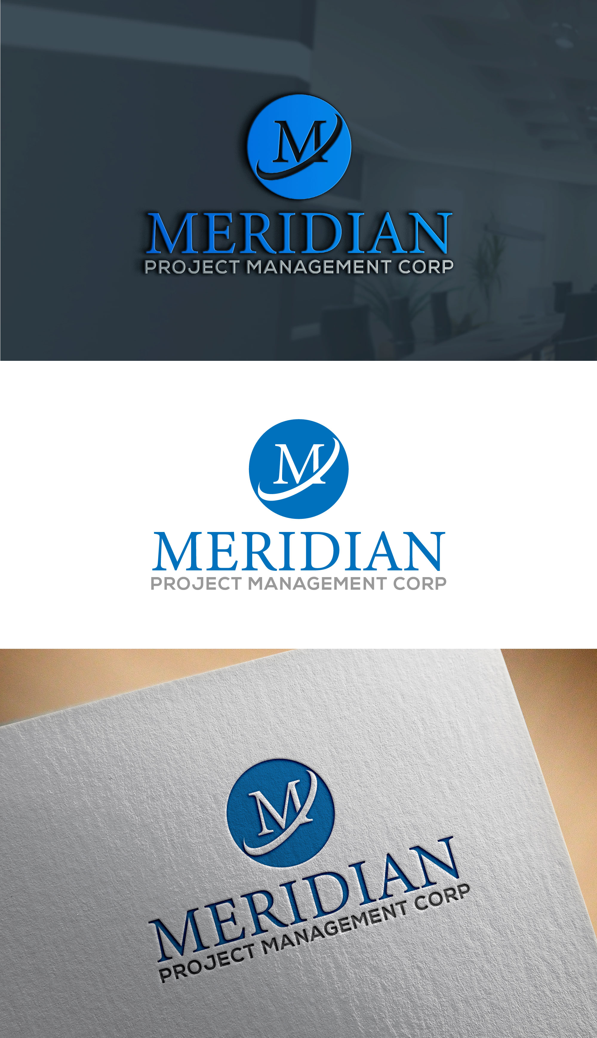 Logo Design for Meridian Project Management Corp by deved5545 | Design ...
