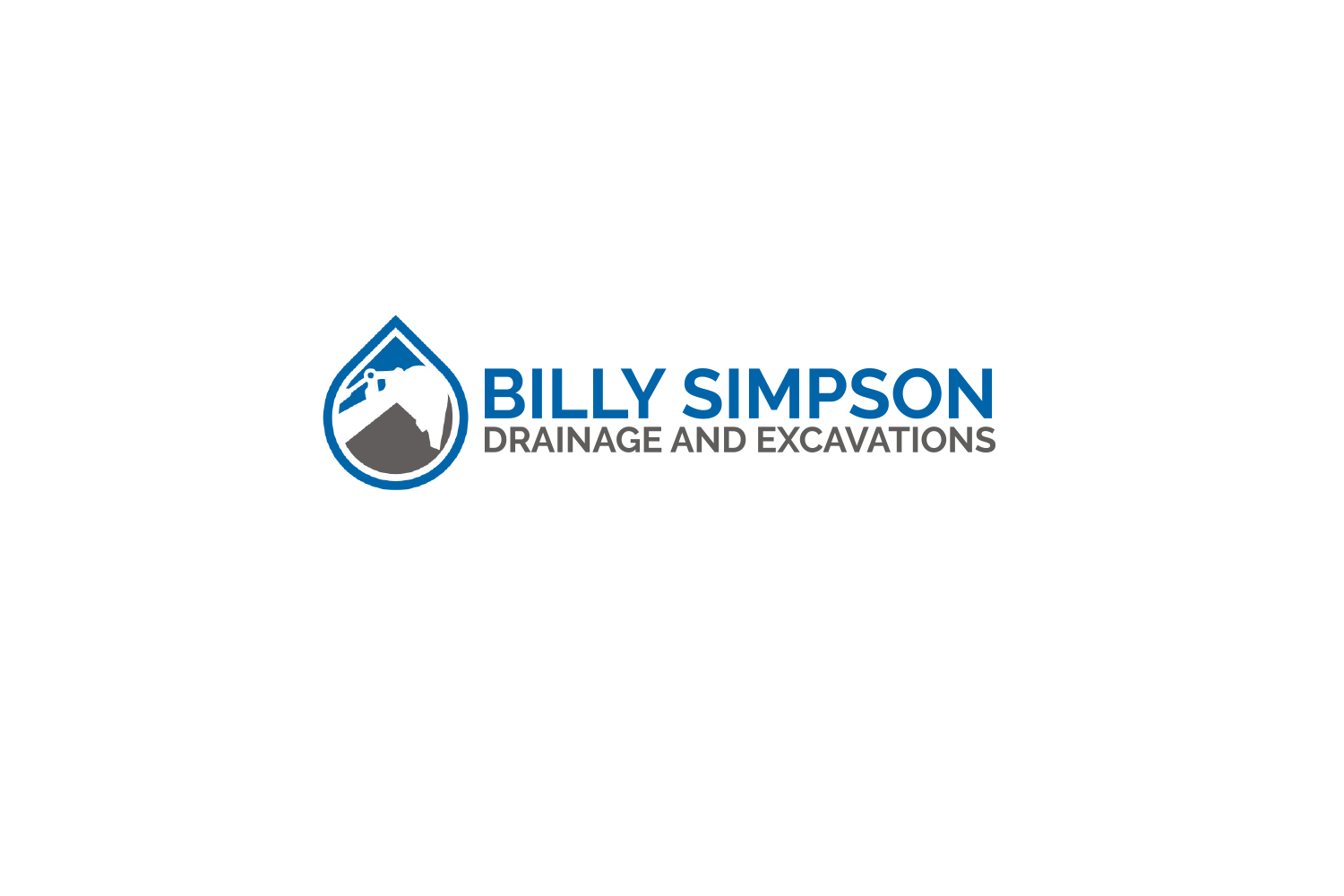 Logo Design for Billy Simpson Drainage and Excavations by Riya.Designs ...