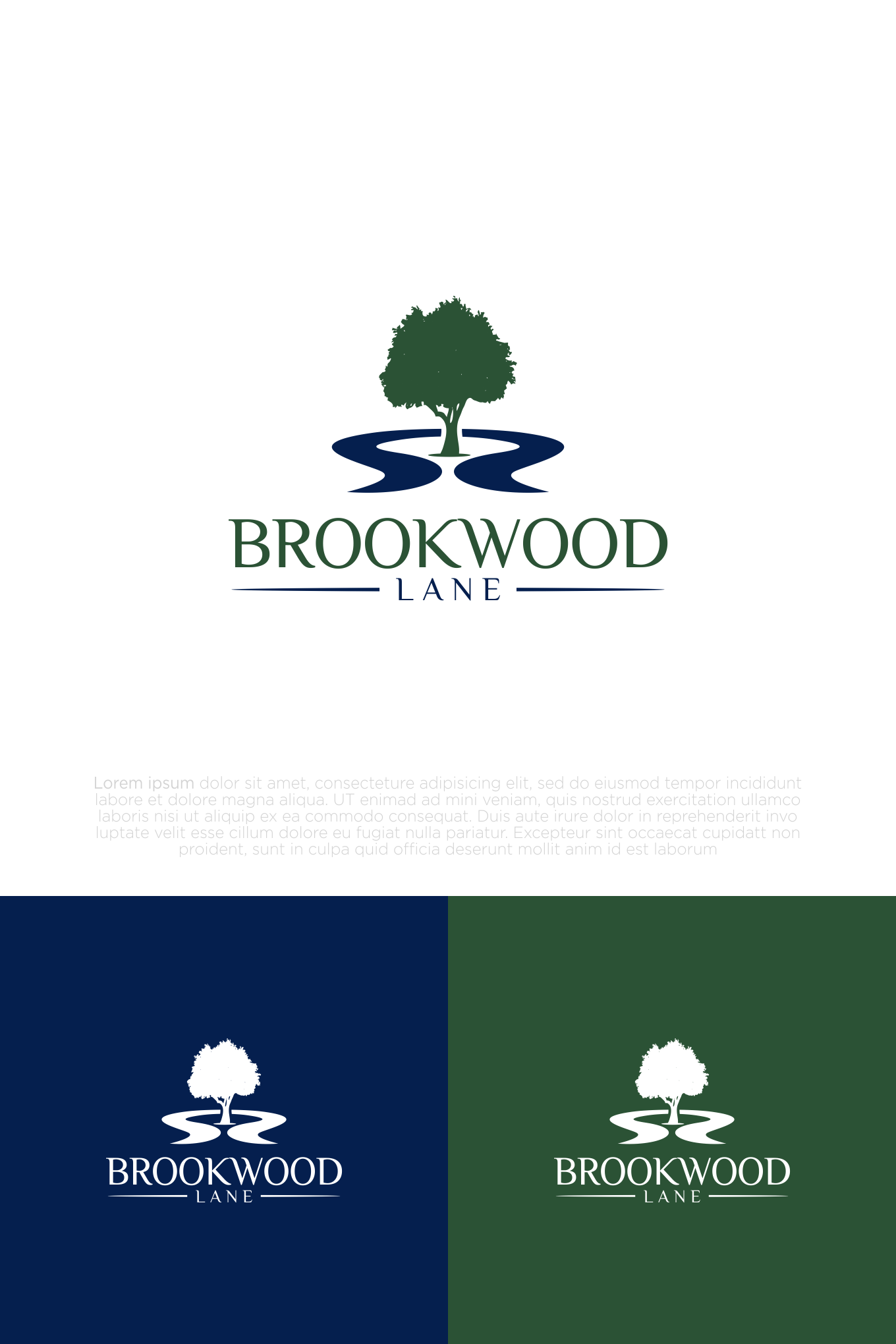 Elegant, Playful Logo Design for Brookwood Lane by cindaku | Design ...