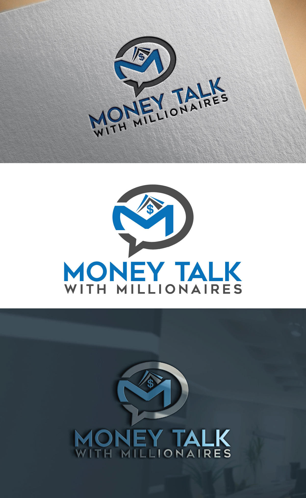 Logo Design for Money Talk with Millionaires by justinlanz | Design ...