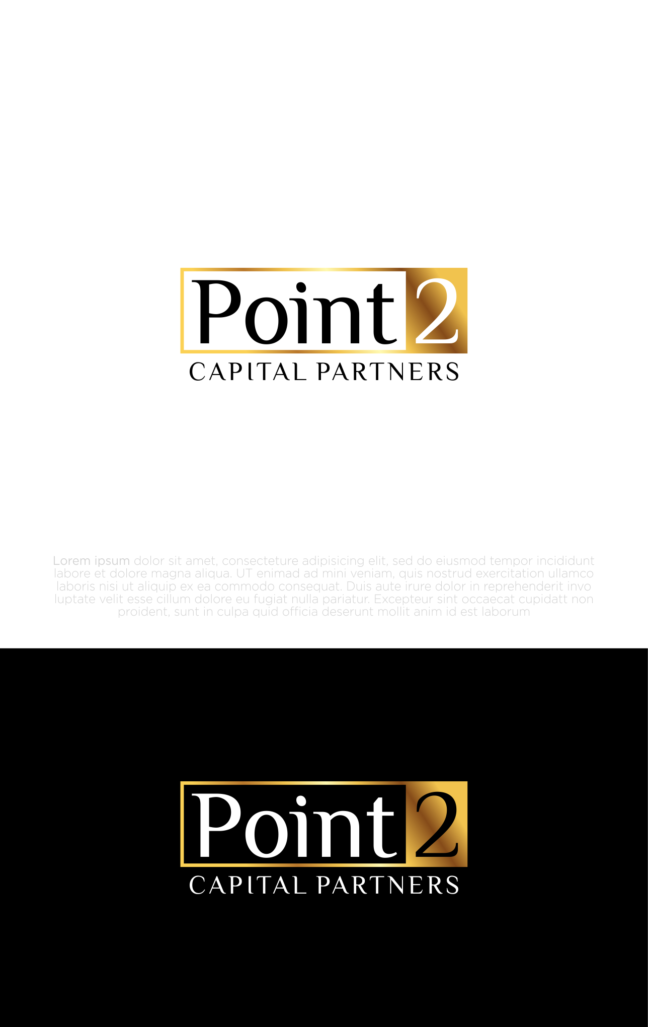 Upmarket, Serious, Investment Management Logo Design for "Point2 ...