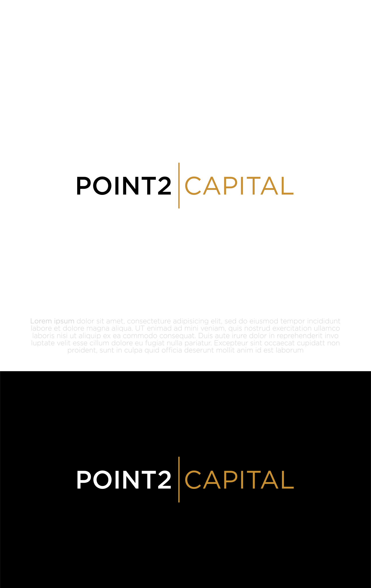 Upmarket, Serious, Investment Management Logo Design for "Point2 ...
