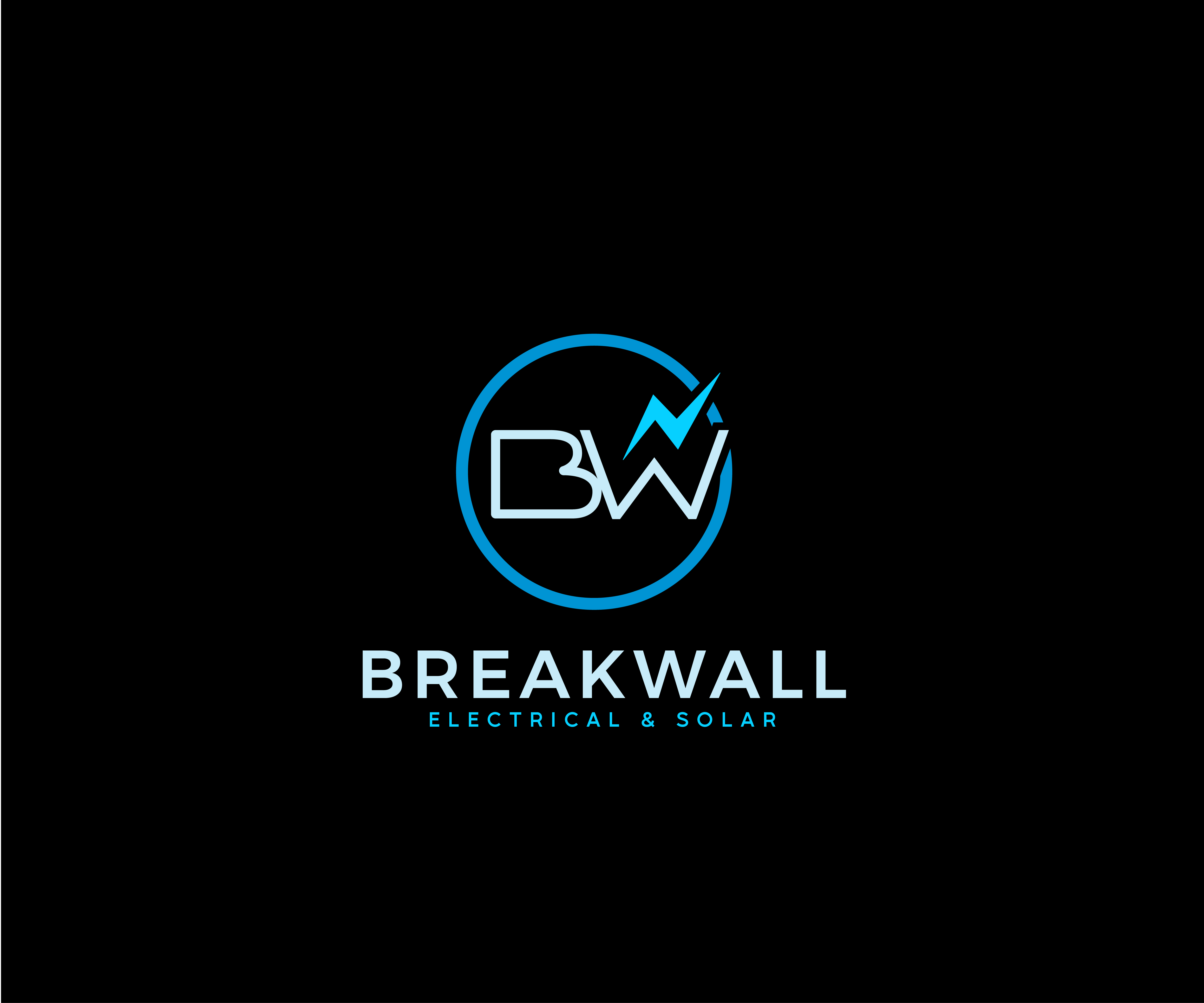 Breakwall Electrical & Solar | 6 Logo Designs for Breakwall Electrical ...